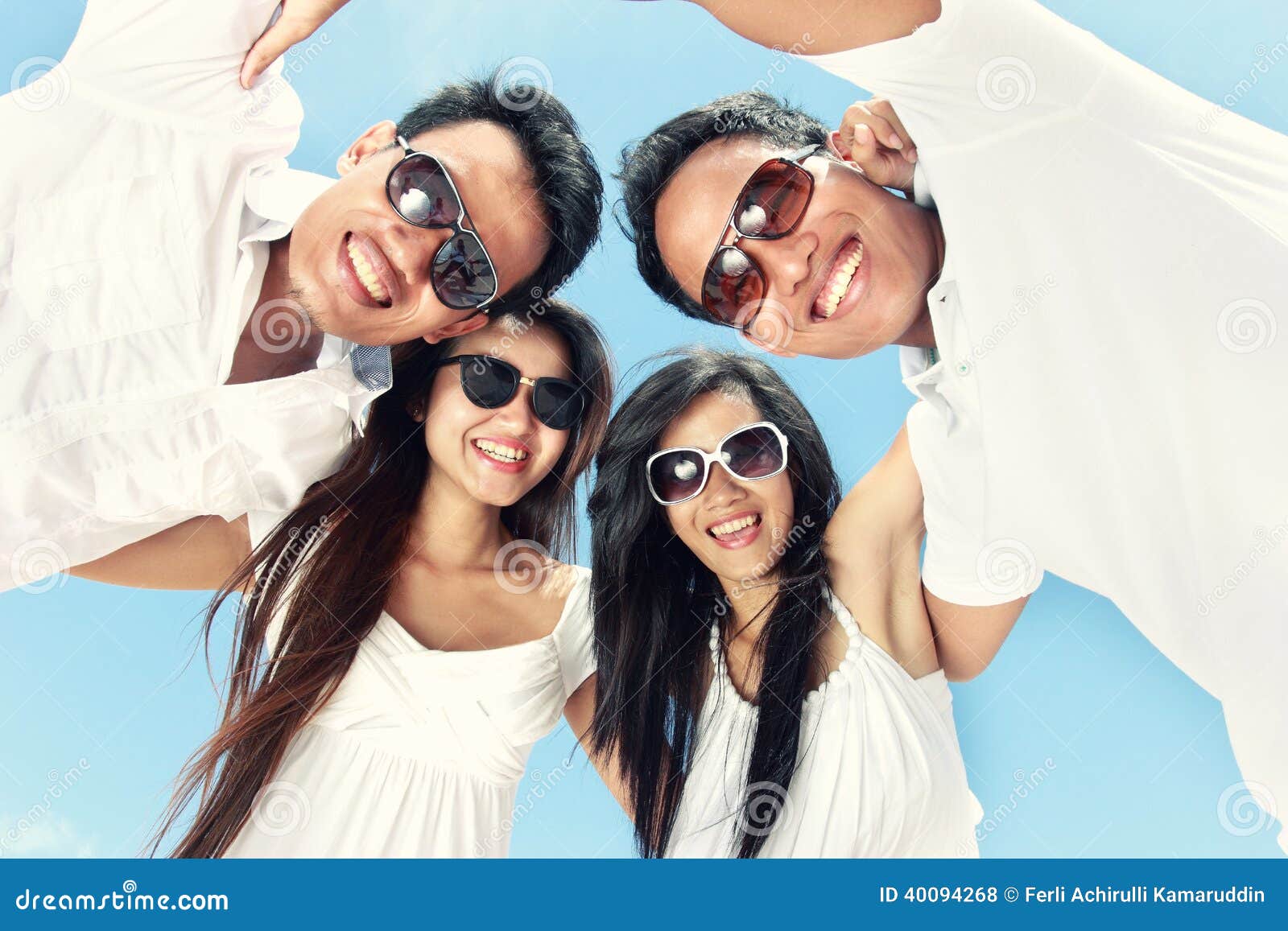 Group of Happy Young People Have Fun on Summer Day Stock Photo - Image ...
