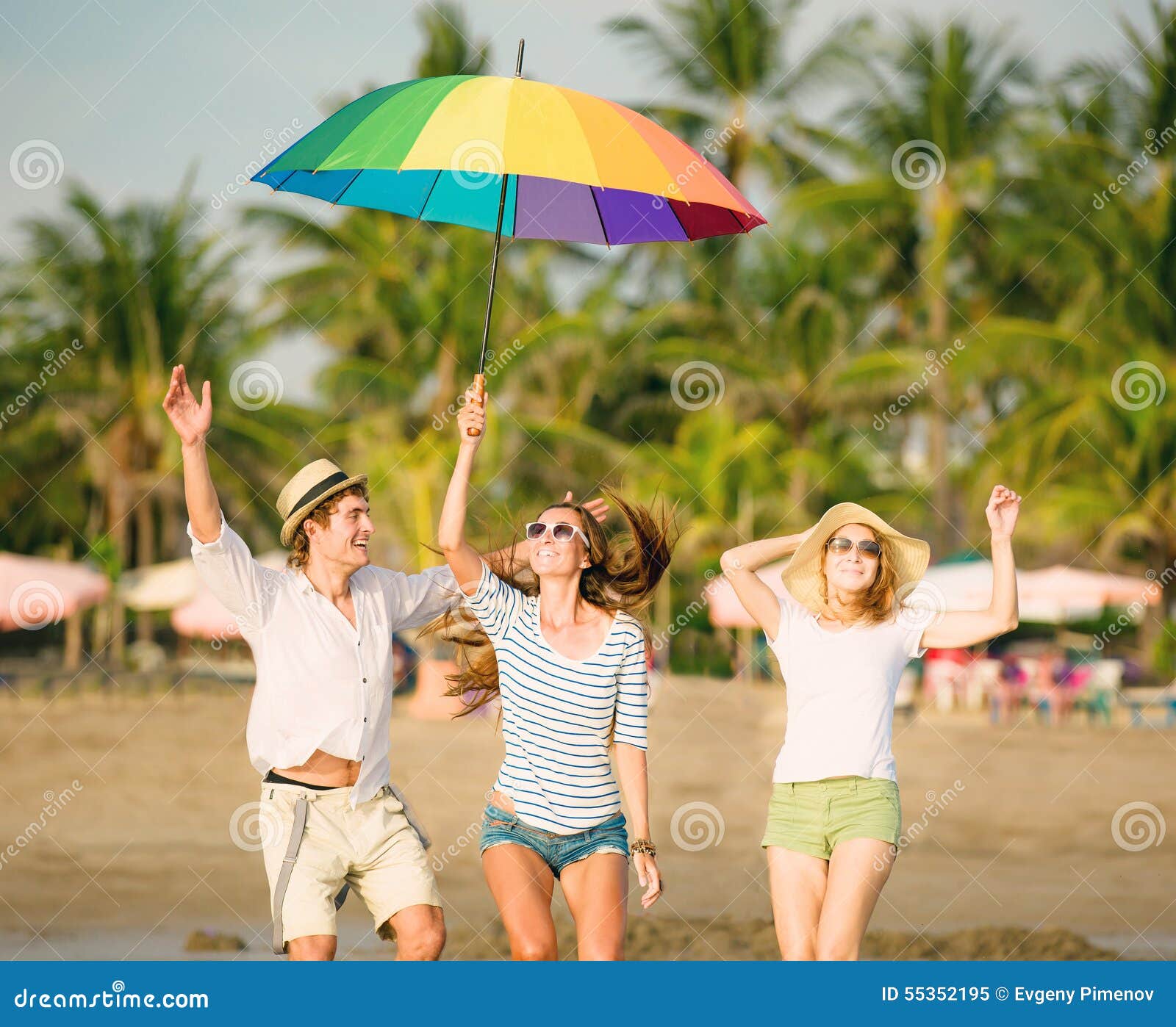 Group of Happy Young People Having Fun on the Stock Image - Image of ...