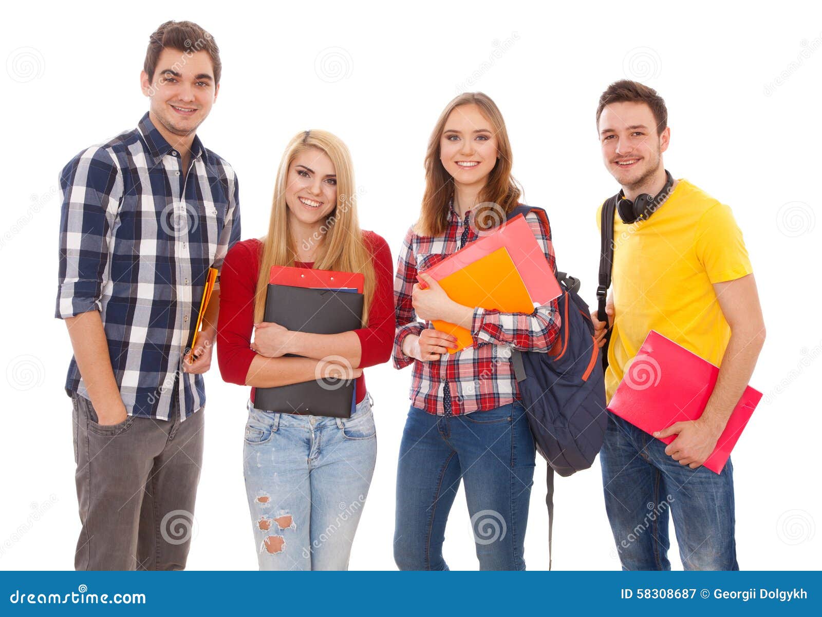 Group of Happy Young People Stock Image - Image of adults, female: 58308687