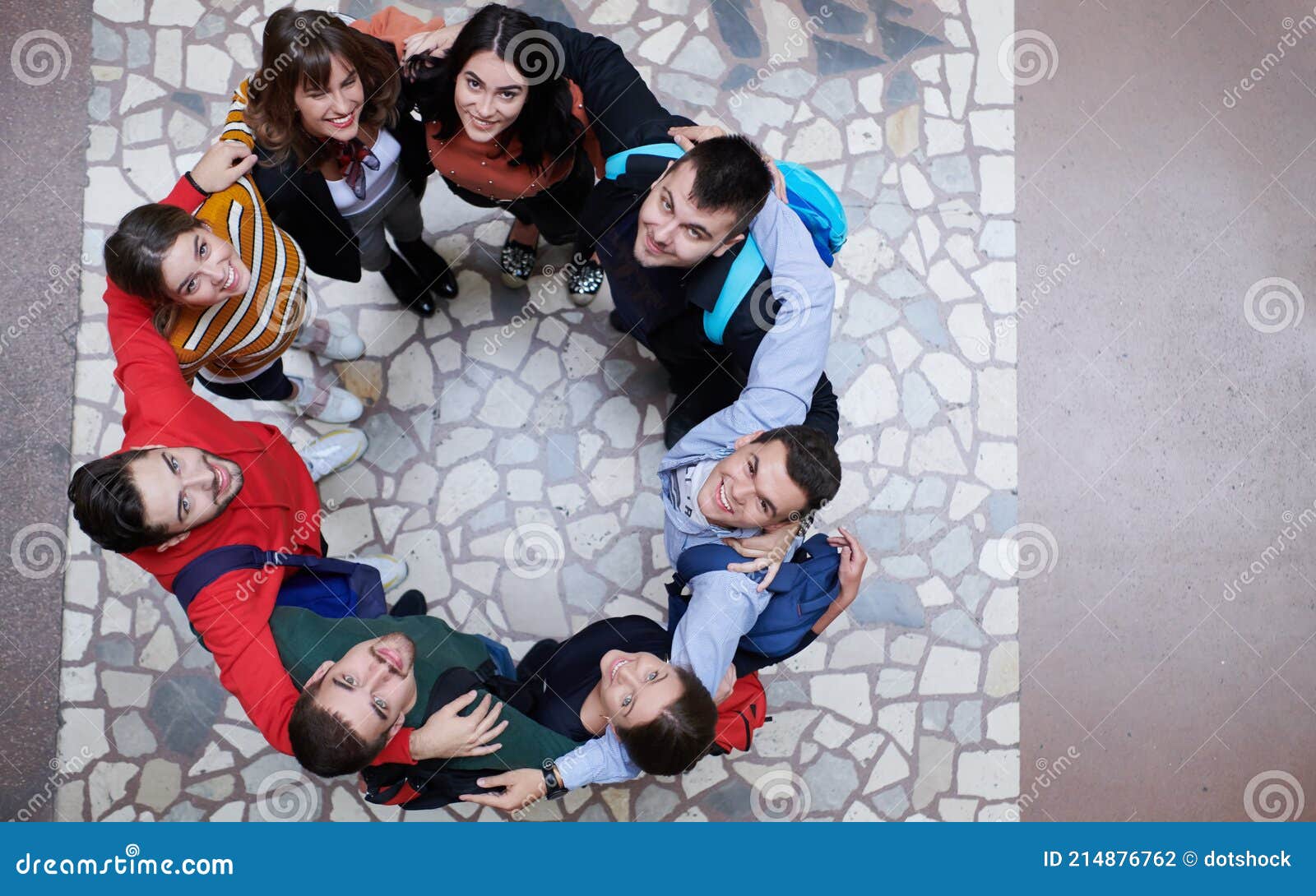 Group of Happy Young People Showing Their Unity. Stock Photo - Image of ...
