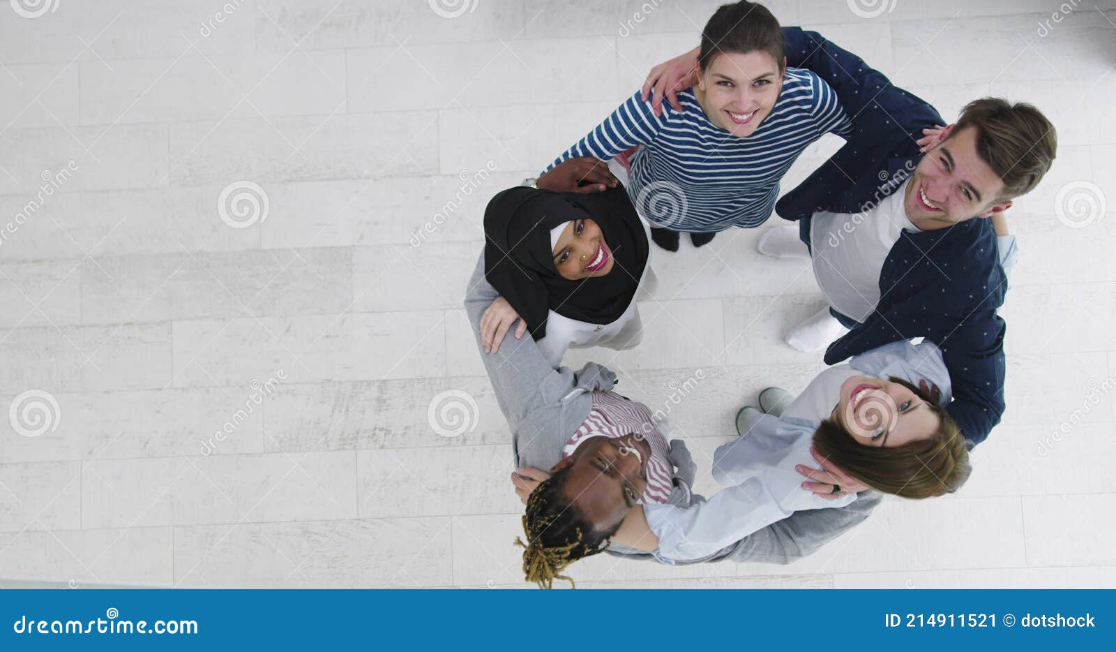 Group of Happy Young Students Showing Unity Stock Video - Video of ...