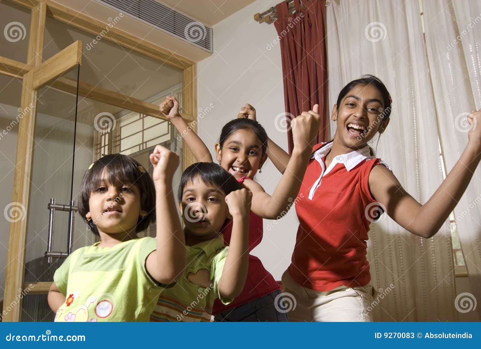 Group of Healthy Children Making Expression Stock Image - Image of ...