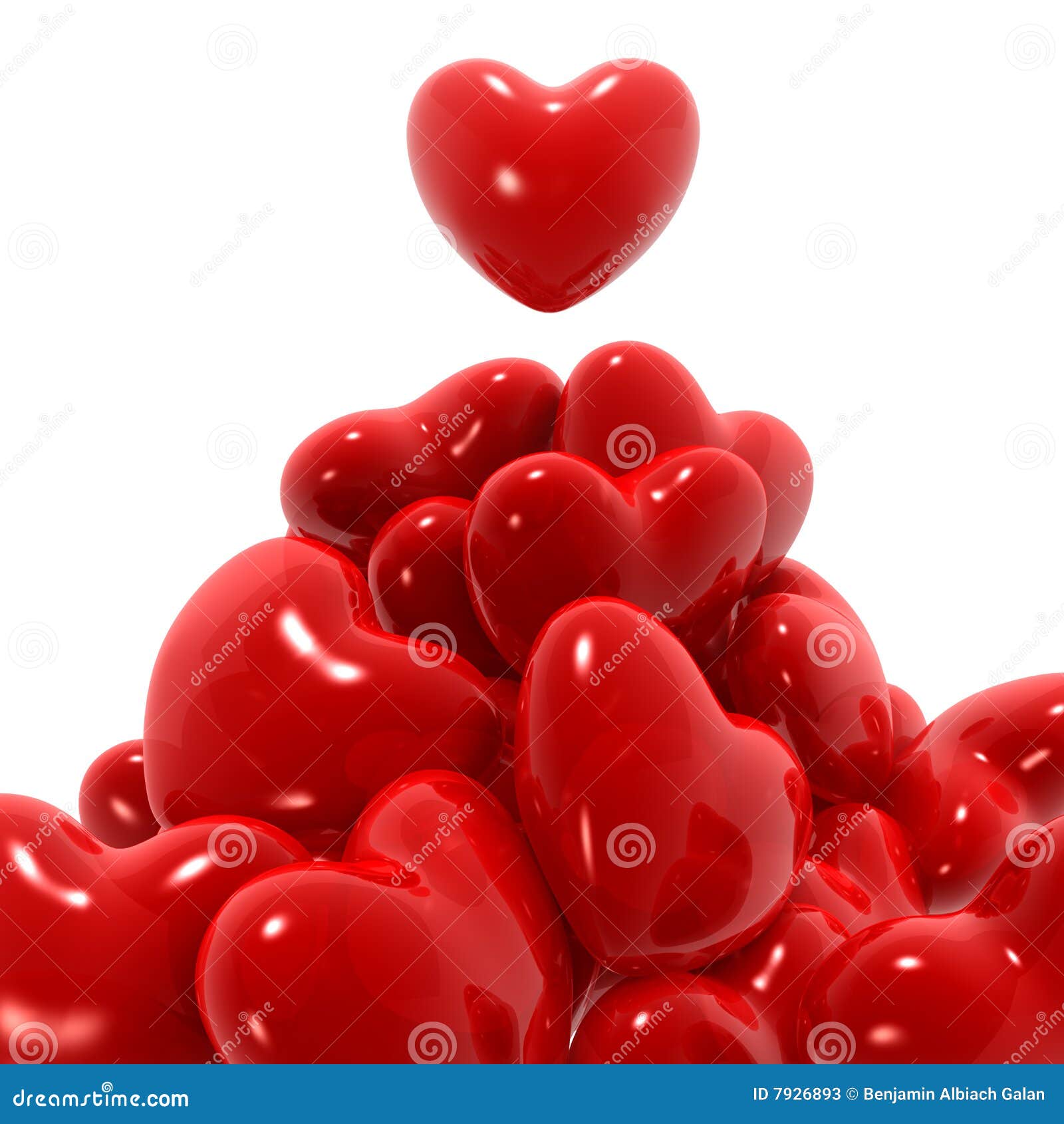 Group of hearts stock illustration. Illustration of passion - 7926893