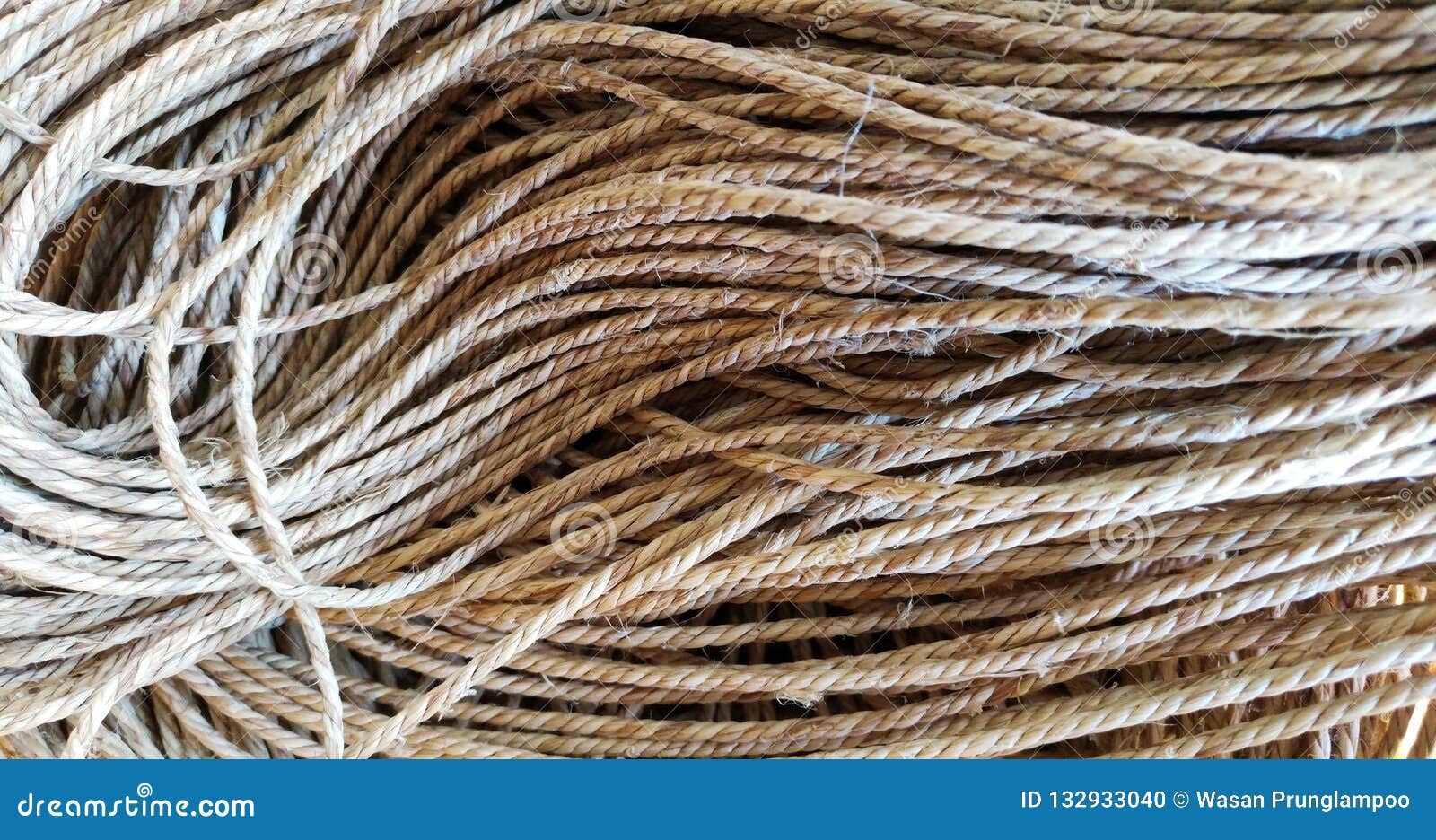 Group of hemp rope. stock photo. Image of cord, roll - 132933040