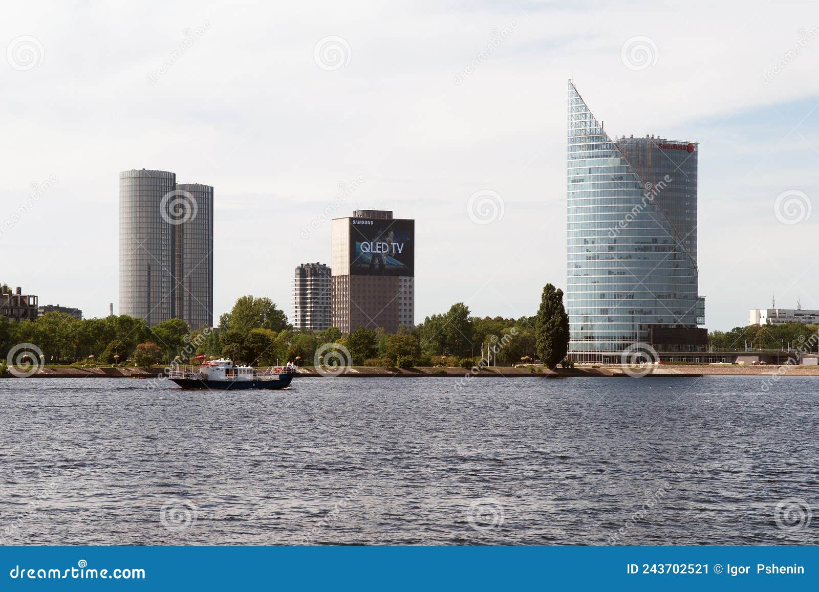 A Group of High-rise Office Buildings in Riga Editorial Photo - Image ...