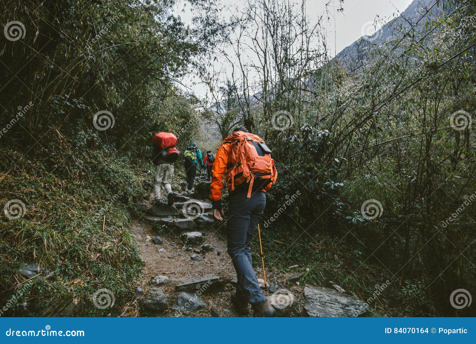 Group of hikers stock photo. Image of mountain, activity - 84070164