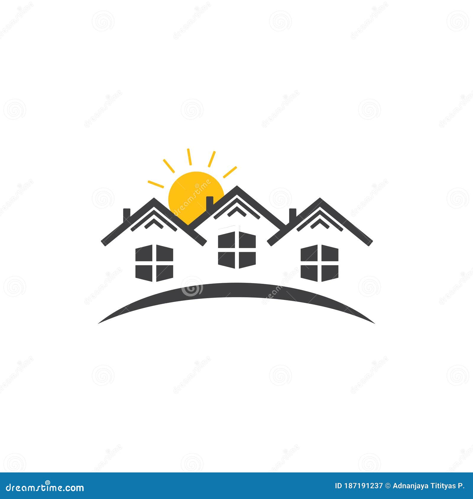 Group of Home Resident Symbol Logo Vector Stock Vector - Illustration ...