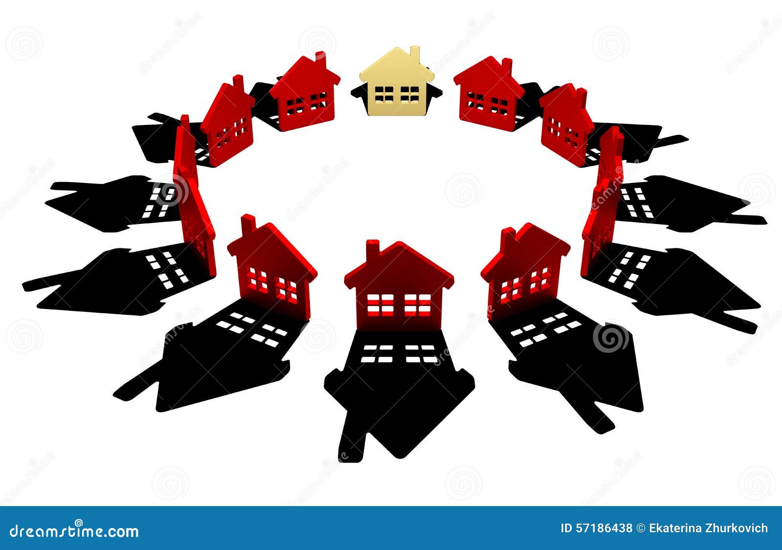 Group homes stock illustration. Illustration of investment - 57186438