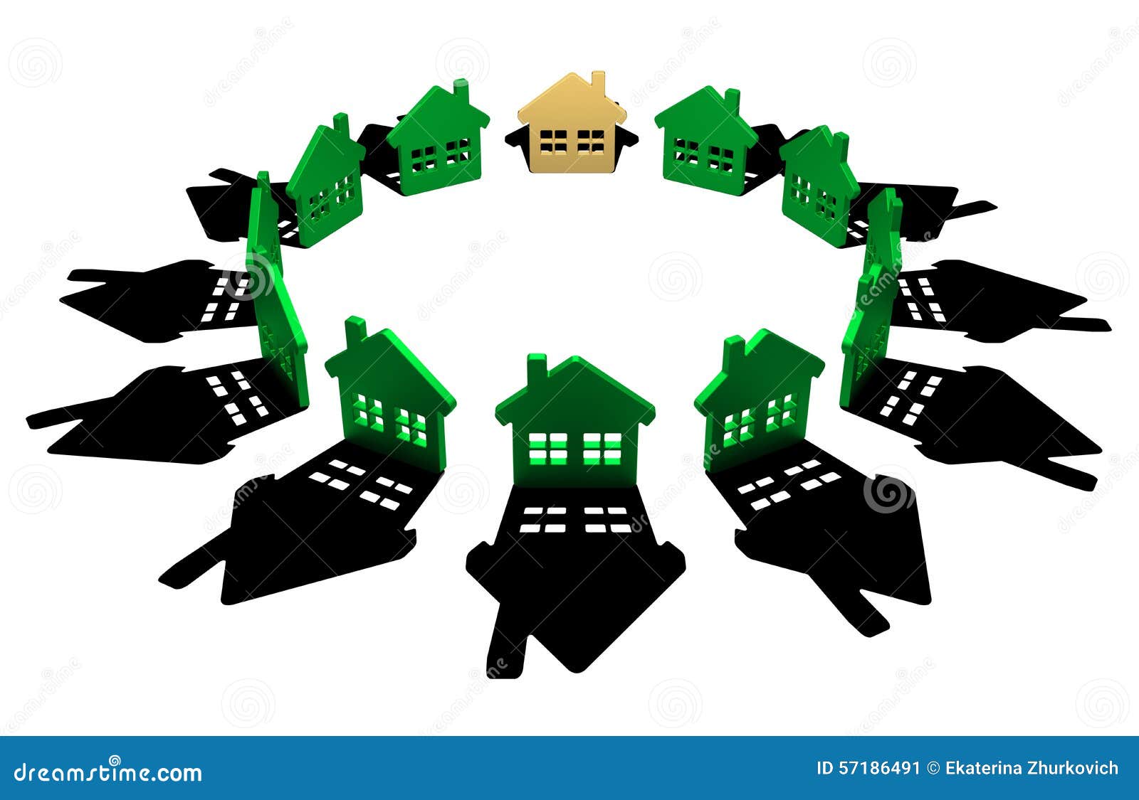 Group homes stock illustration. Illustration of crowd - 57186491