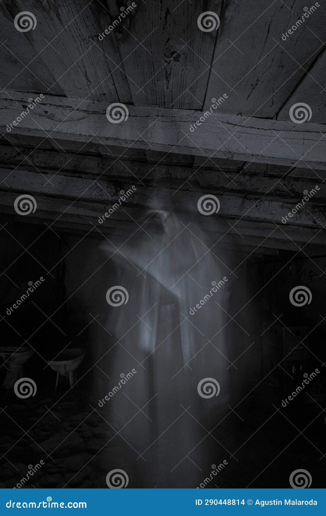 Ceiling And Attic Floor Insulation Made Of Rock Wool Between The ...