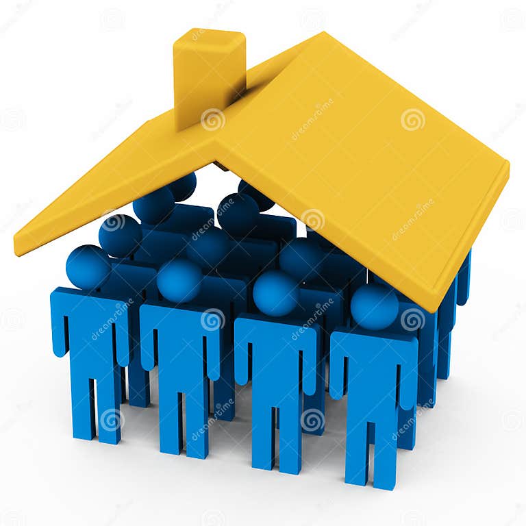Group housing scheme stock illustration. Illustration of home - 27070449
