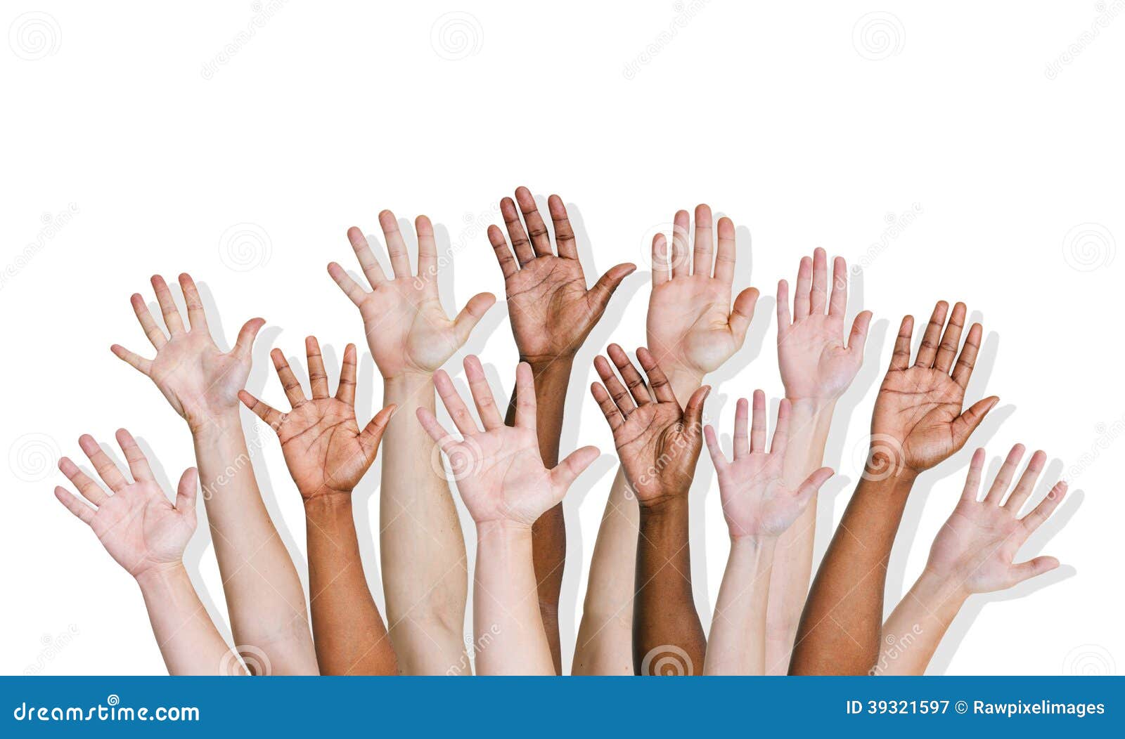 Group of Human Arms Raised stock image. Image of agreement - 39321597