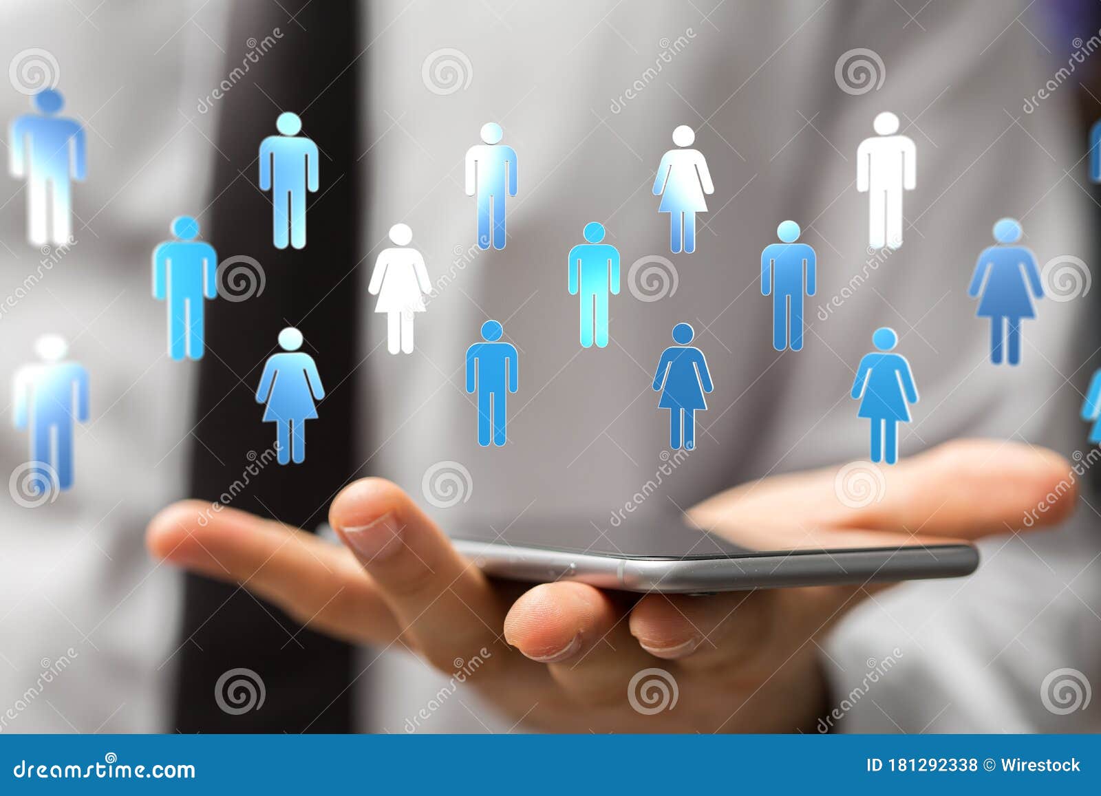 A Group of Human Network 3d Stock Photo - Image of networking, concept ...