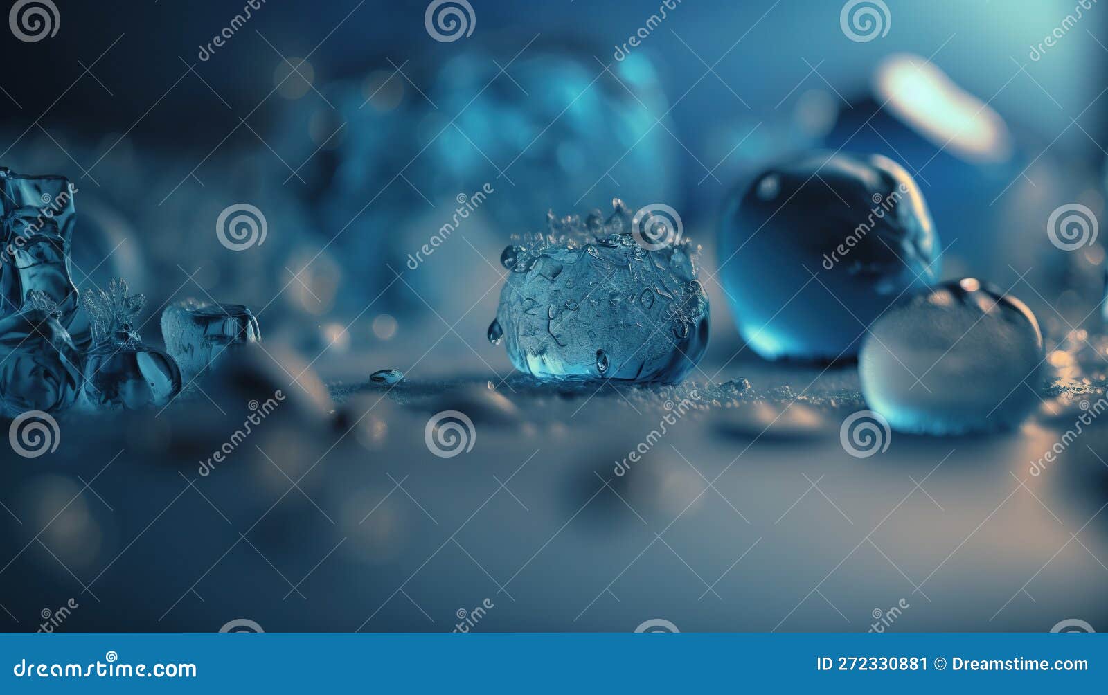 A Group of Ice Cubes Sitting on Top of a Table Stock Image - Image of ...