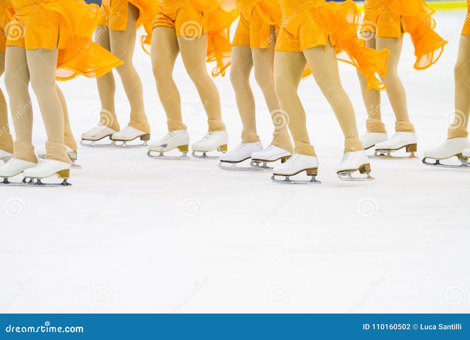 A Group of Ice Skating Woman Stock Photo - Image of group, atmosphere ...