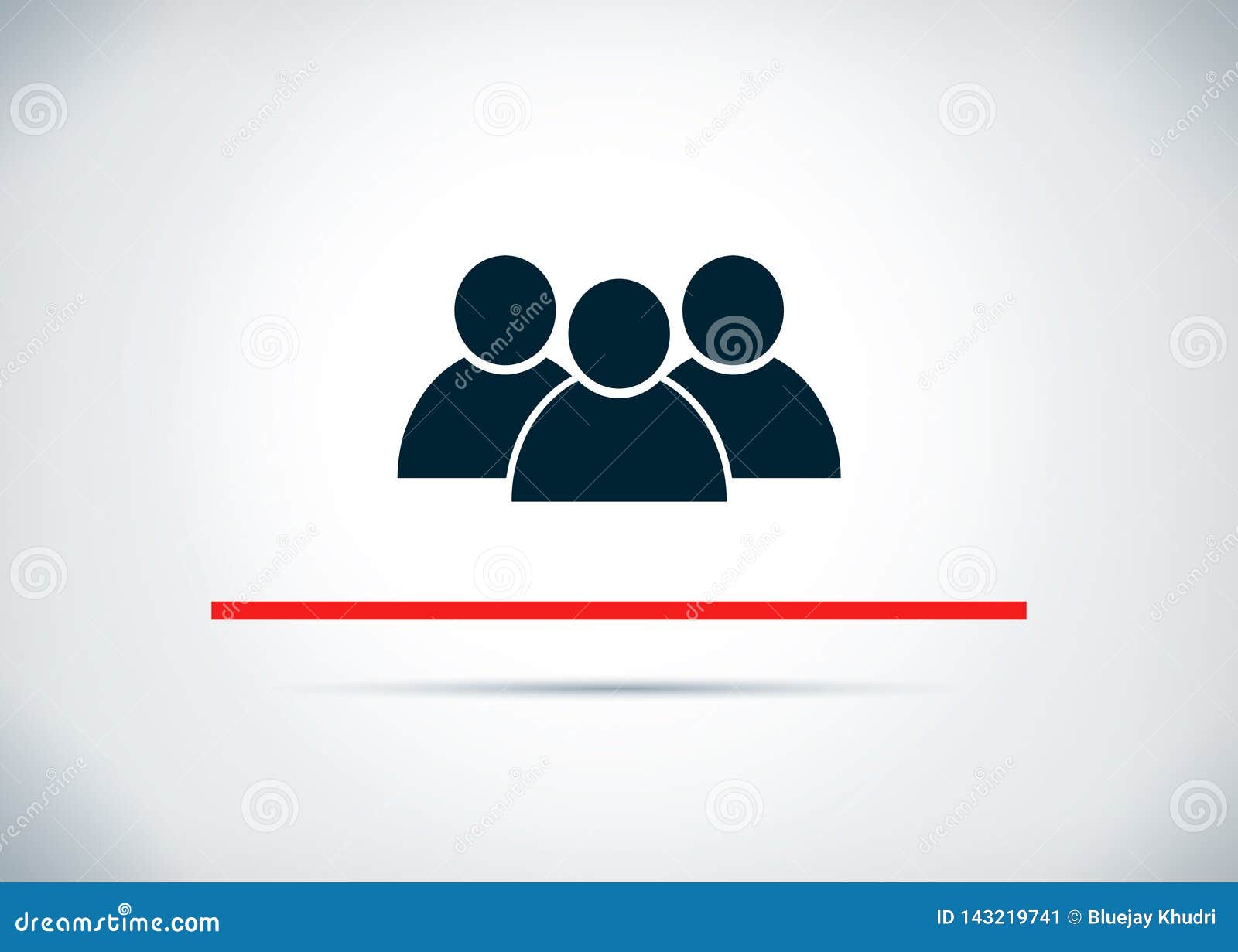 Group Icon Abstract Flat Background Design Illustration Stock ...