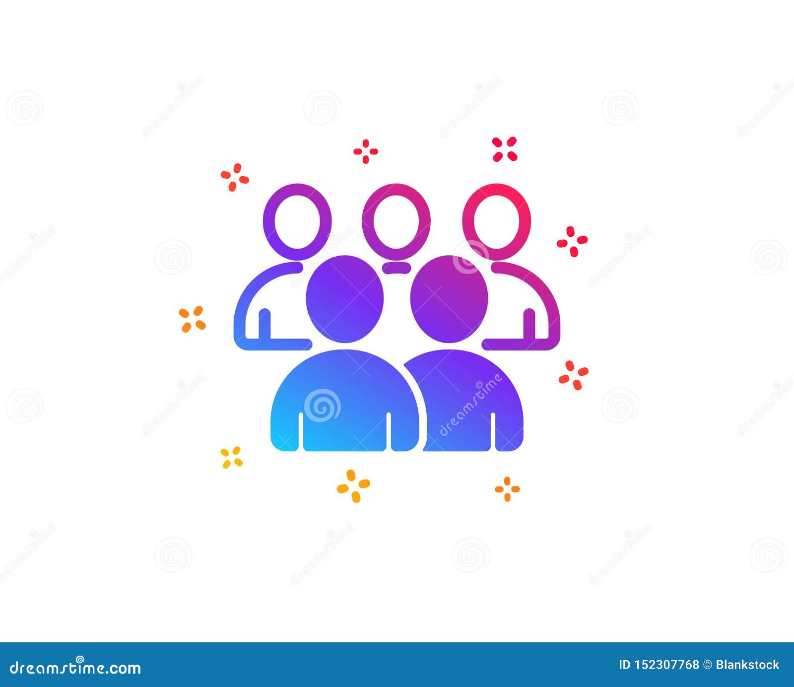 Group Icon. Business Management Sign. Vector Stock Vector ...