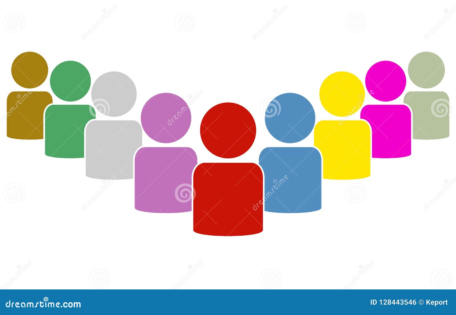 Group icon colorful stock illustration. Illustration of communication ...