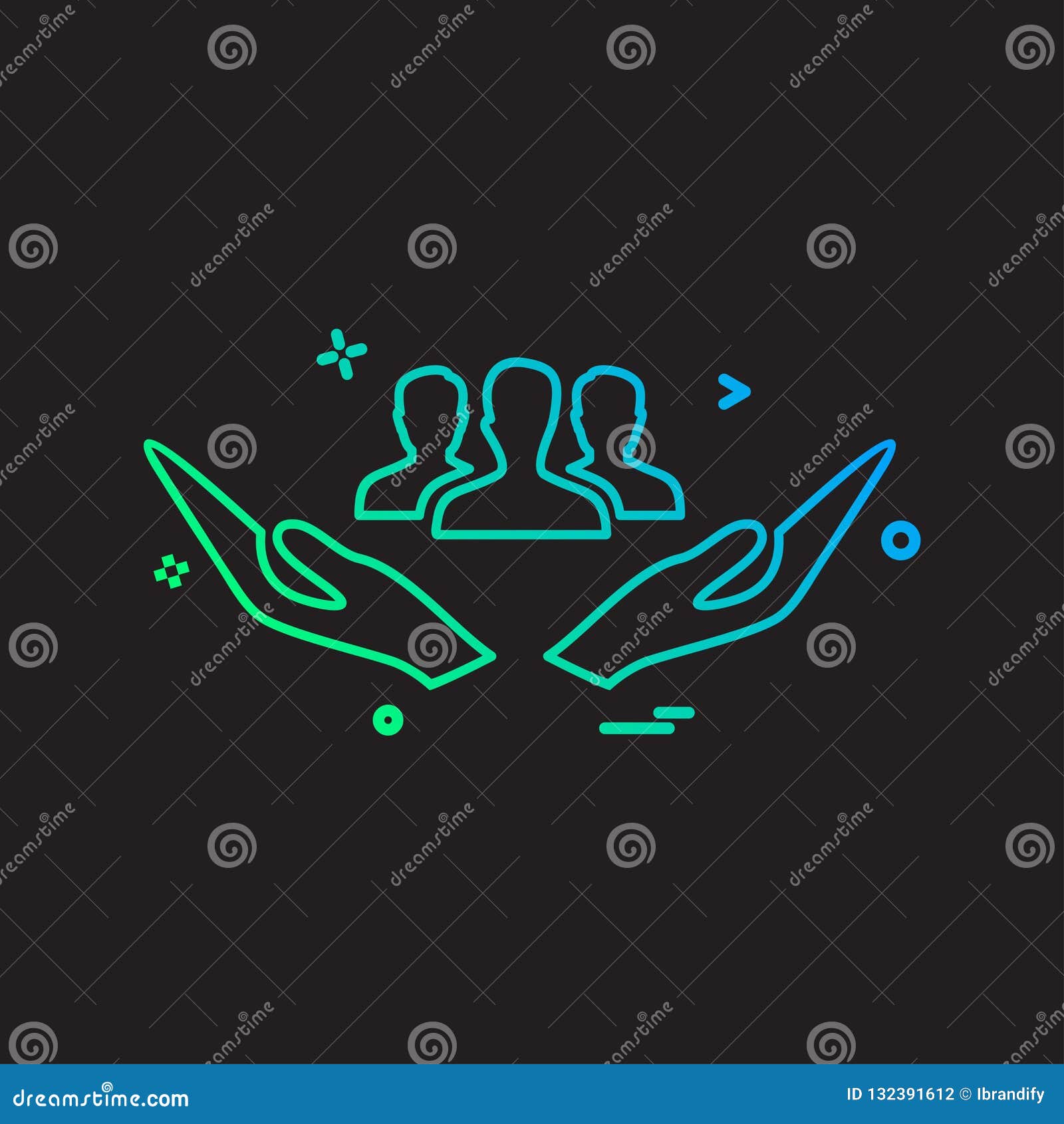 Group icon design vector stock vector. Illustration of blue - 132391612