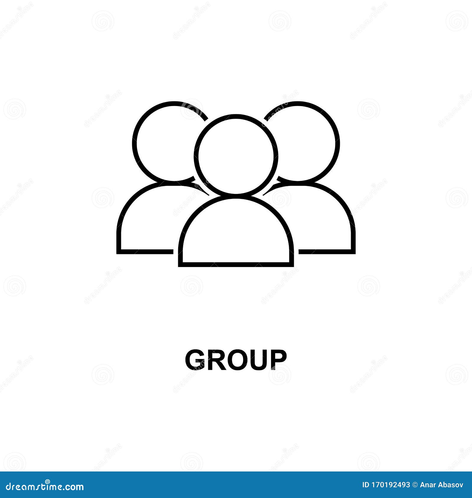 Group Icon. Element of Simple Web Icon with Name for Mobile Concept and ...
