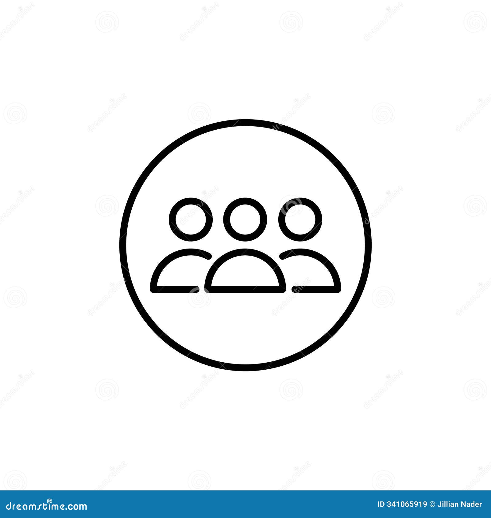 Group icon Thin vector set stock vector. Illustration of association ...