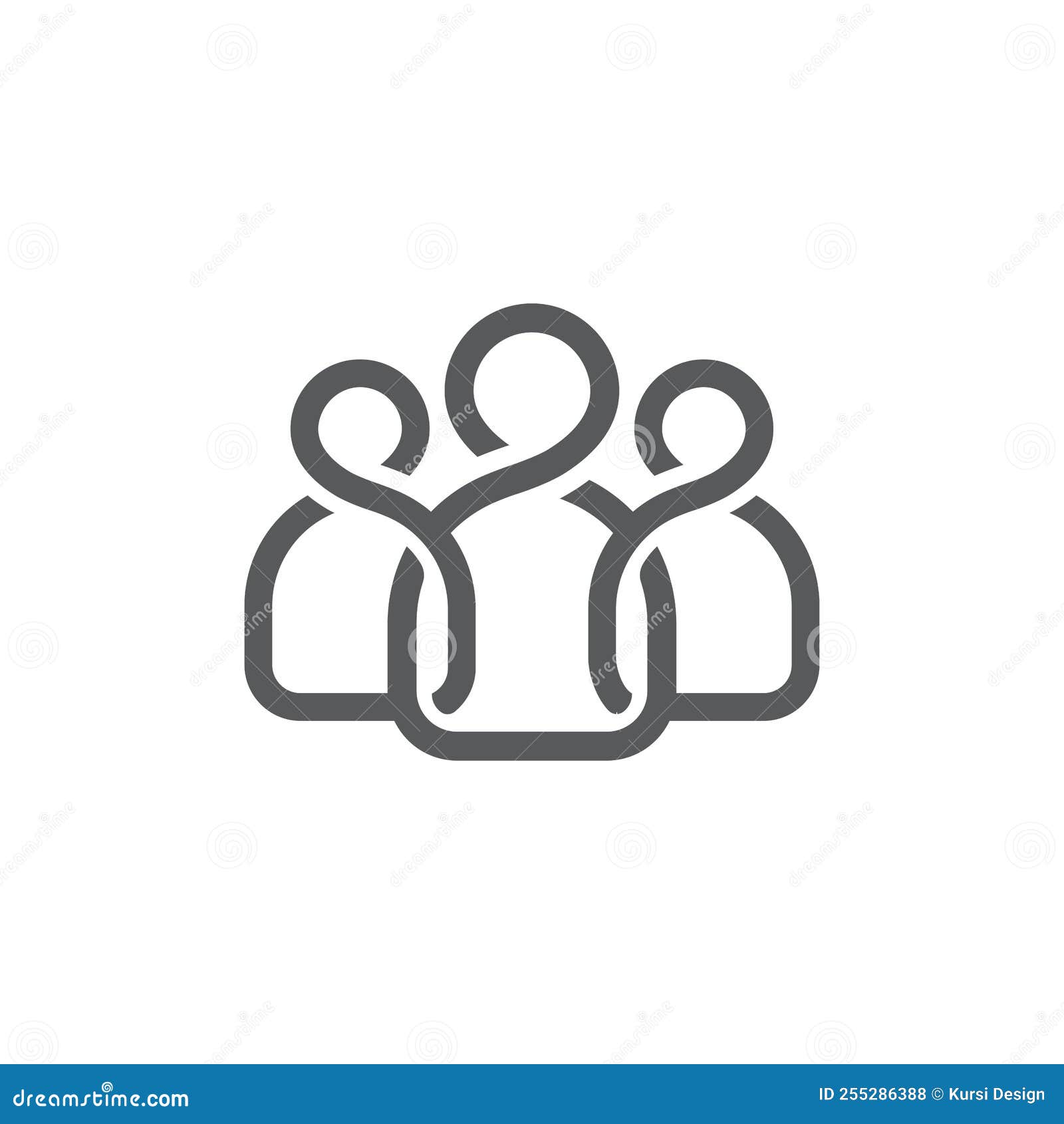 Group Icon Linear Design, Team Work Icon,people Icon Vector Stock ...