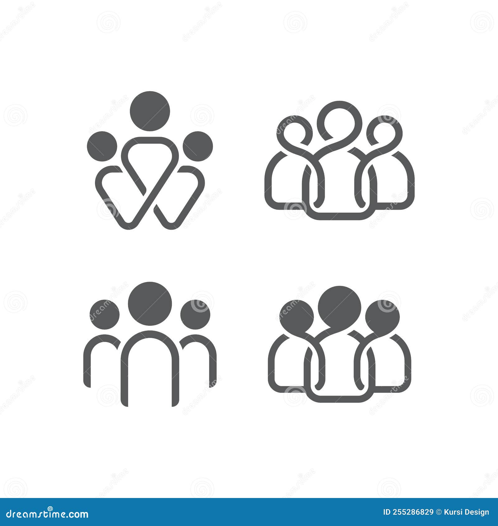 Group Icon Linear Design, Team Work Icon,people Icon Vector Stock ...