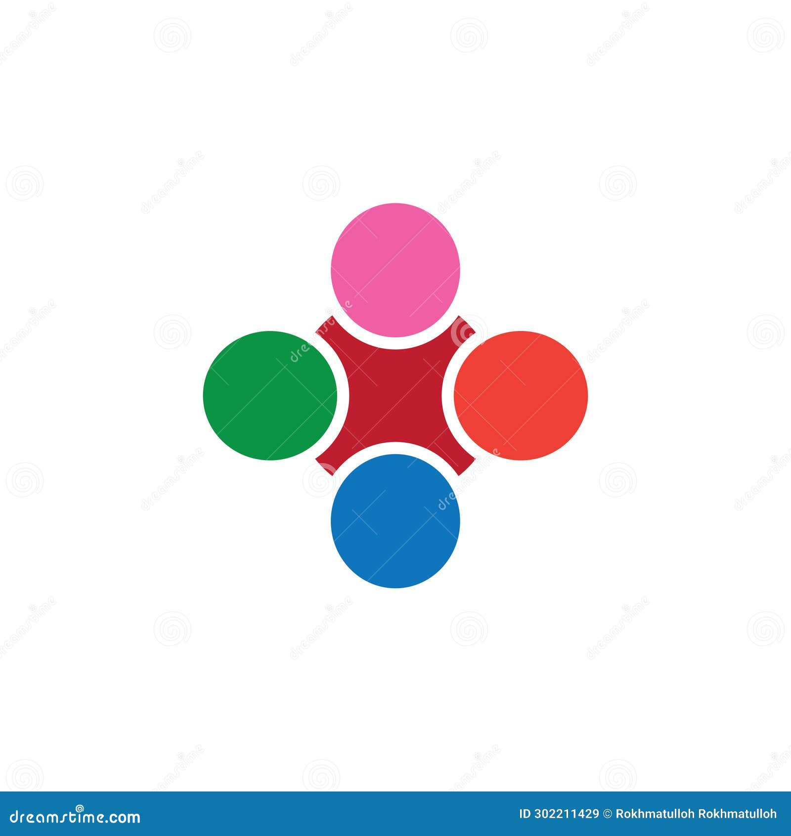 Group Icon Logo Circle Design People Vector Illustration Stock Vector ...