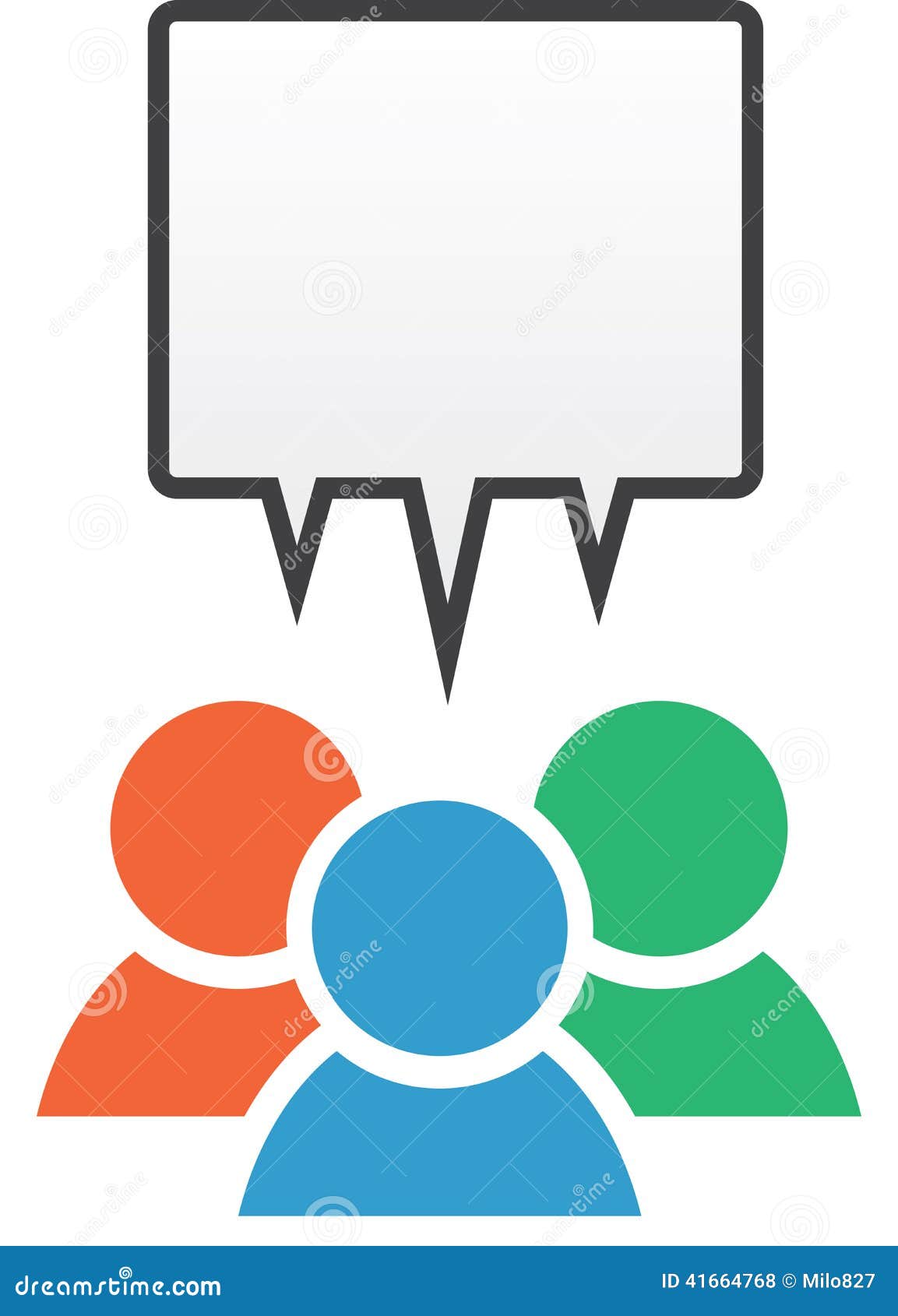 Group Icon Speech Bubble Colors Stock Vector - Illustration of language ...