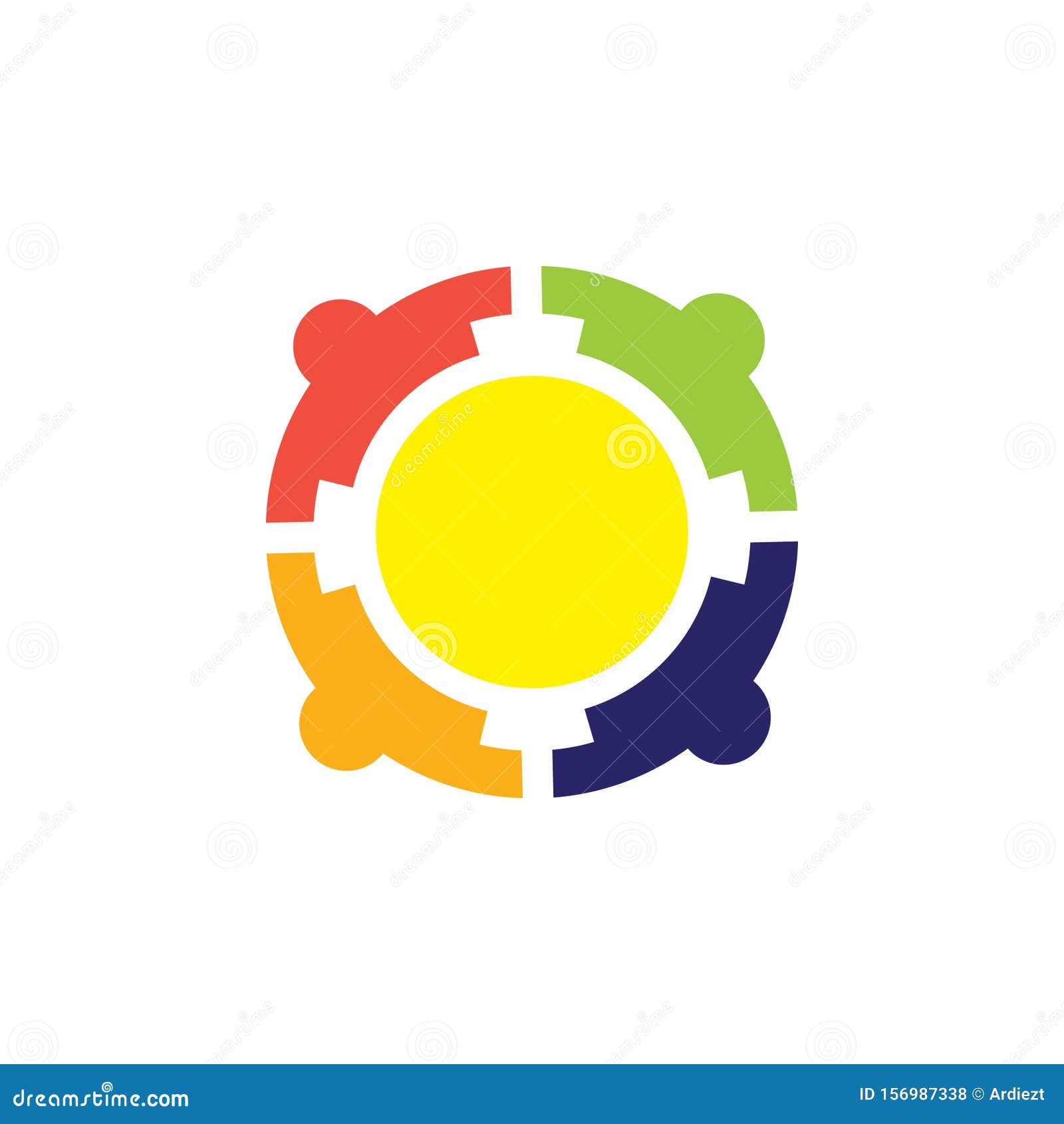 Group Icon, Team Icon, or Children Icon Vector Logo Template Stock ...