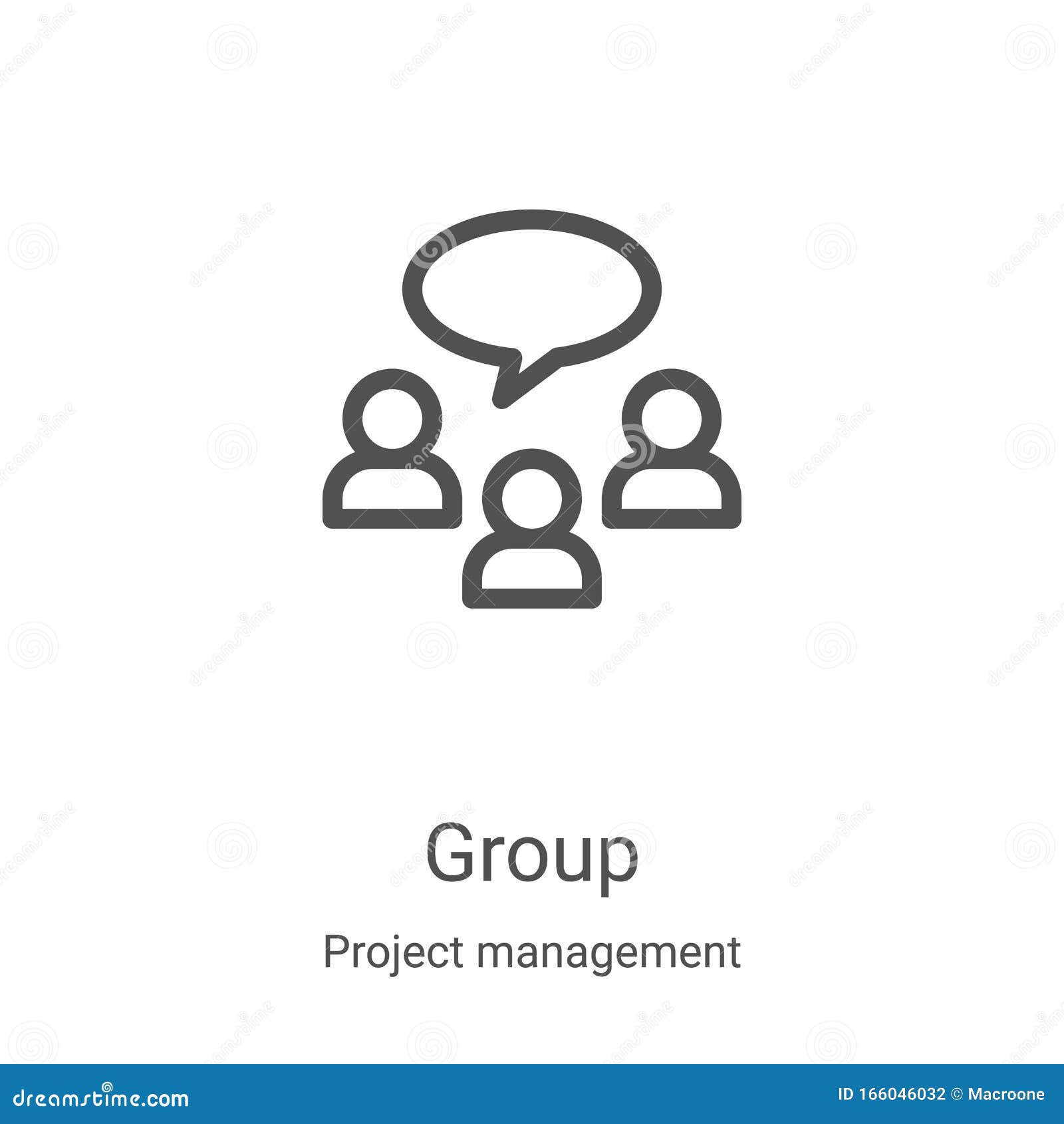 Group Icon Vector from Project Management Collection. Thin Line Group ...