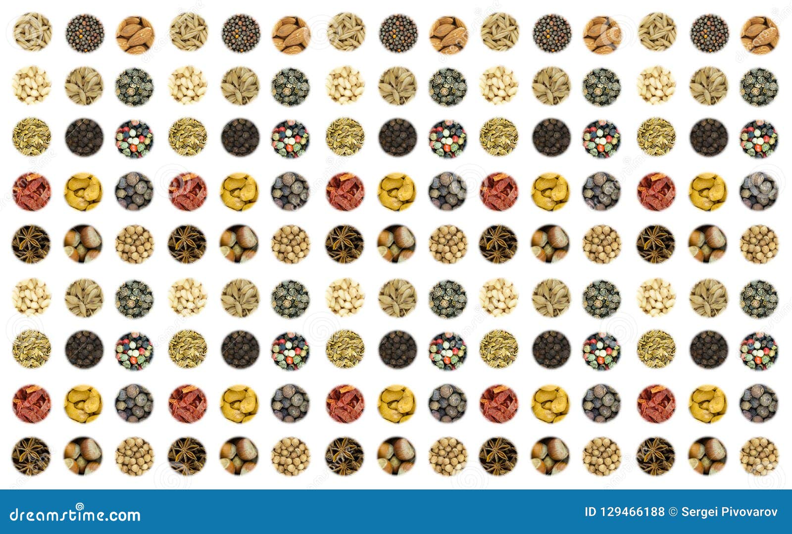 Group Icons of Nuts Peppers Peppers Zebra Seeds Oats Contrast Pattern ...