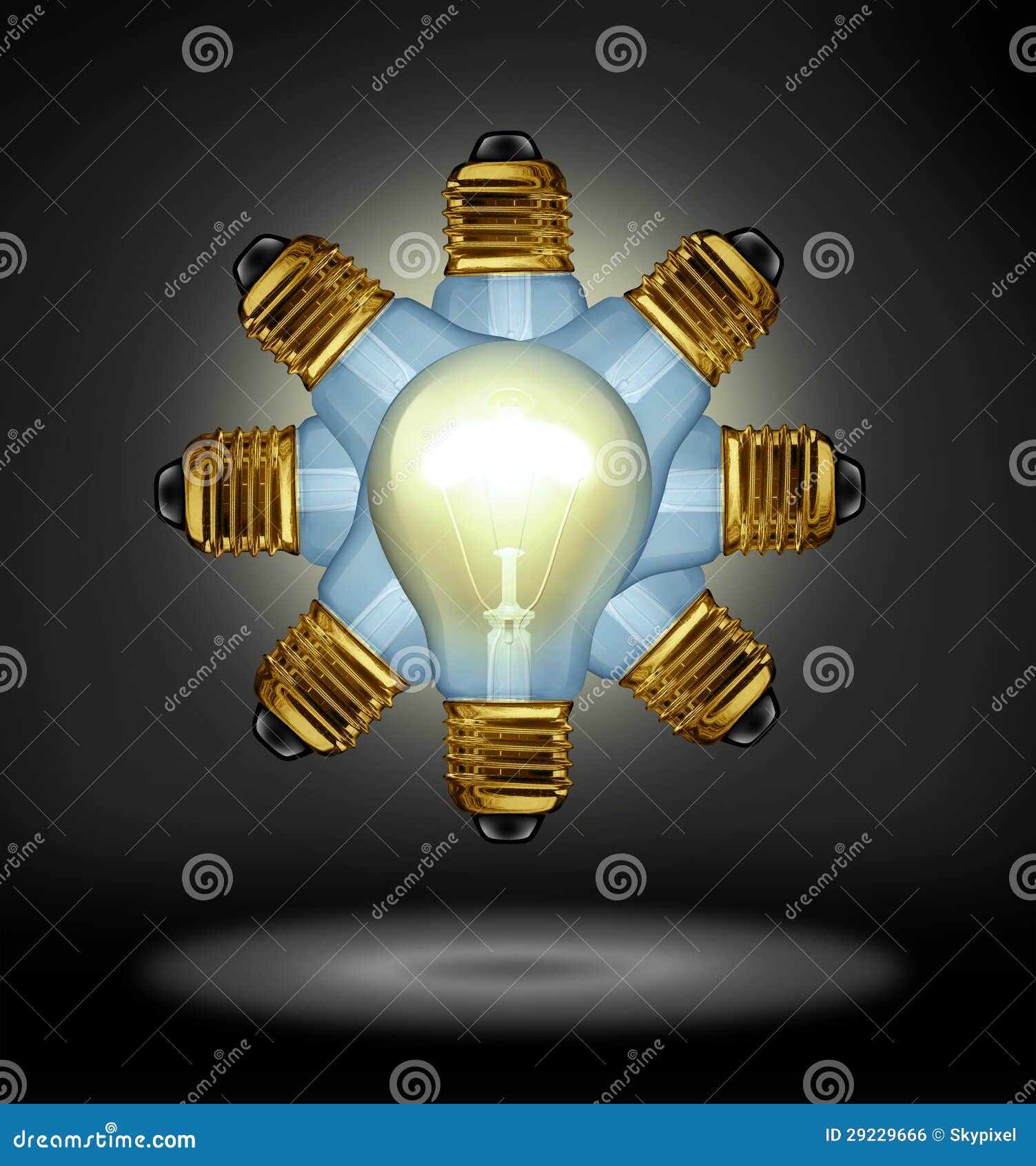 Merge Ideas To Success Vector Illustration | CartoonDealer.com #85409186