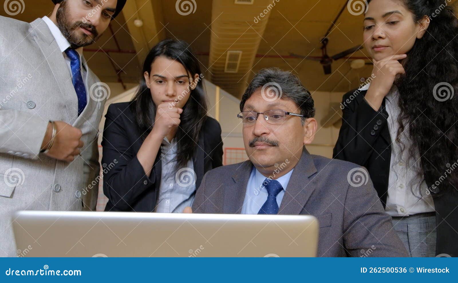 Group of Indian Co-workers during a Business Meeting Stock Photo ...