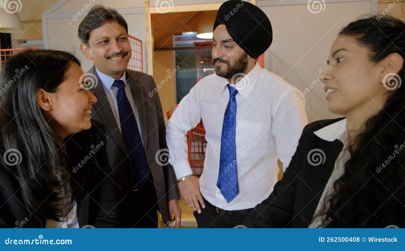 Group of Indian Co-workers Talking during the Break Stock Photo - Image ...