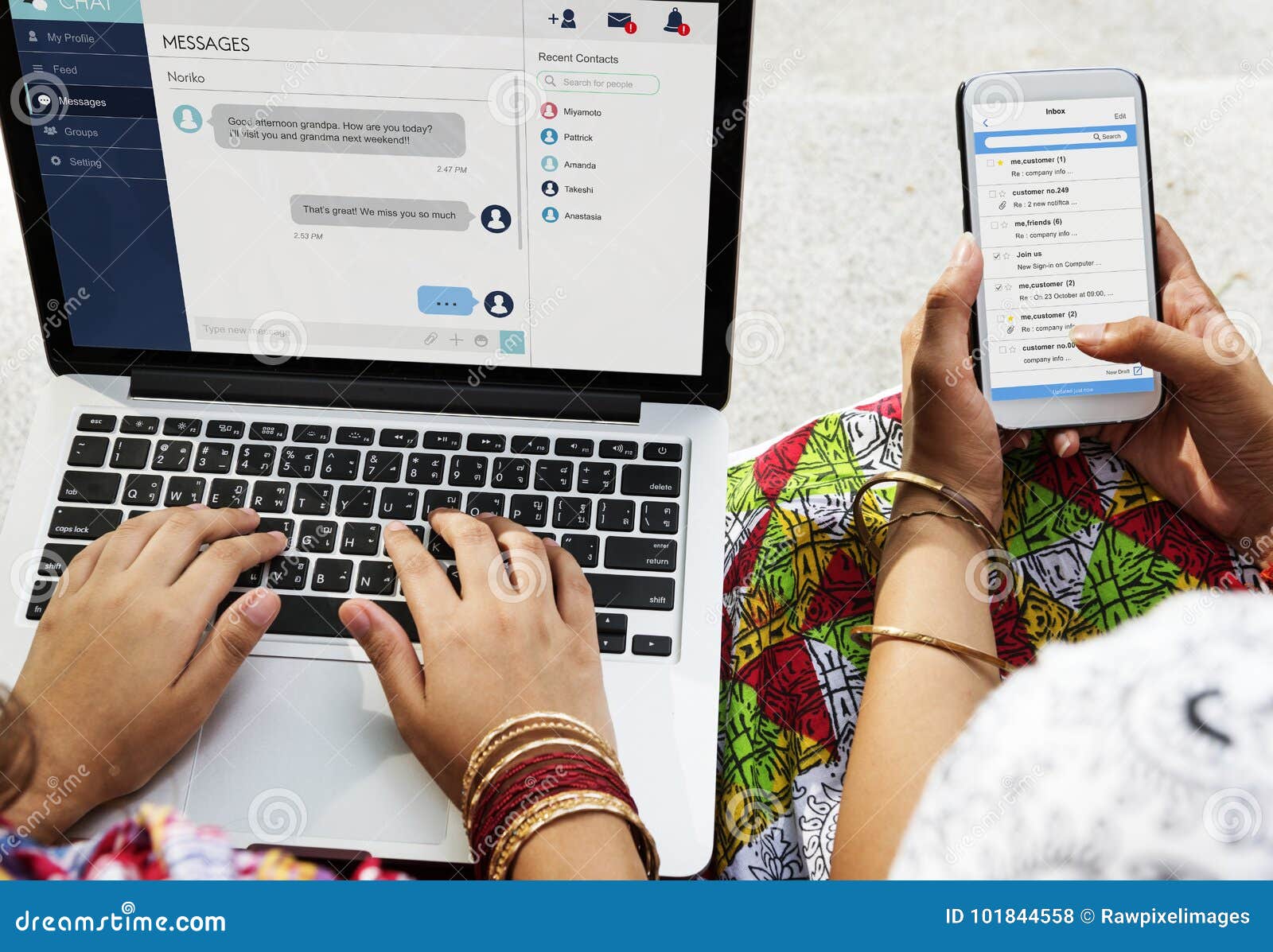 Group of Indian People are Using Computer Laptop Stock Photo - Image of ...