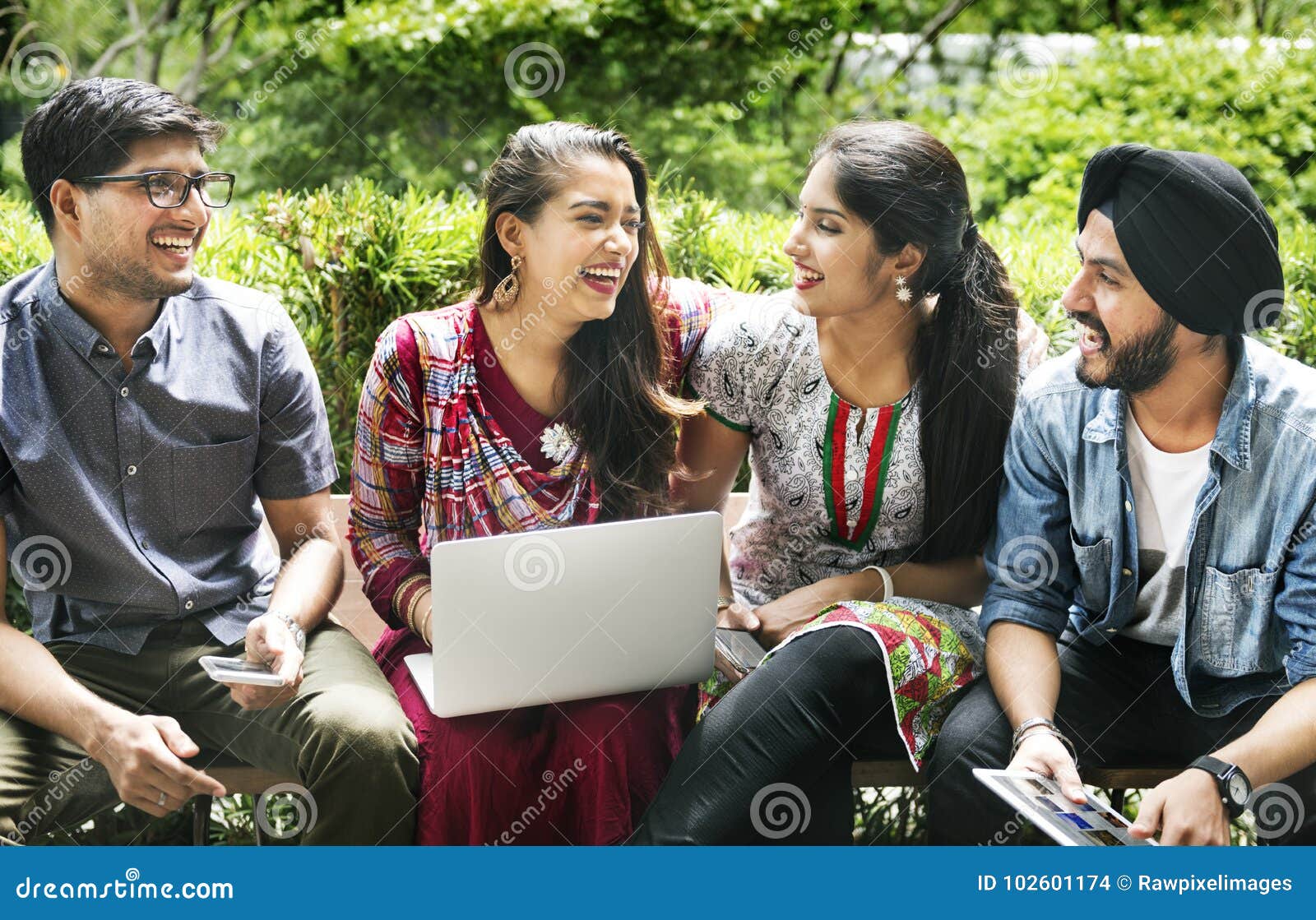 Group of Indian People are Using Computer Laptop Stock Photo - Image of ...
