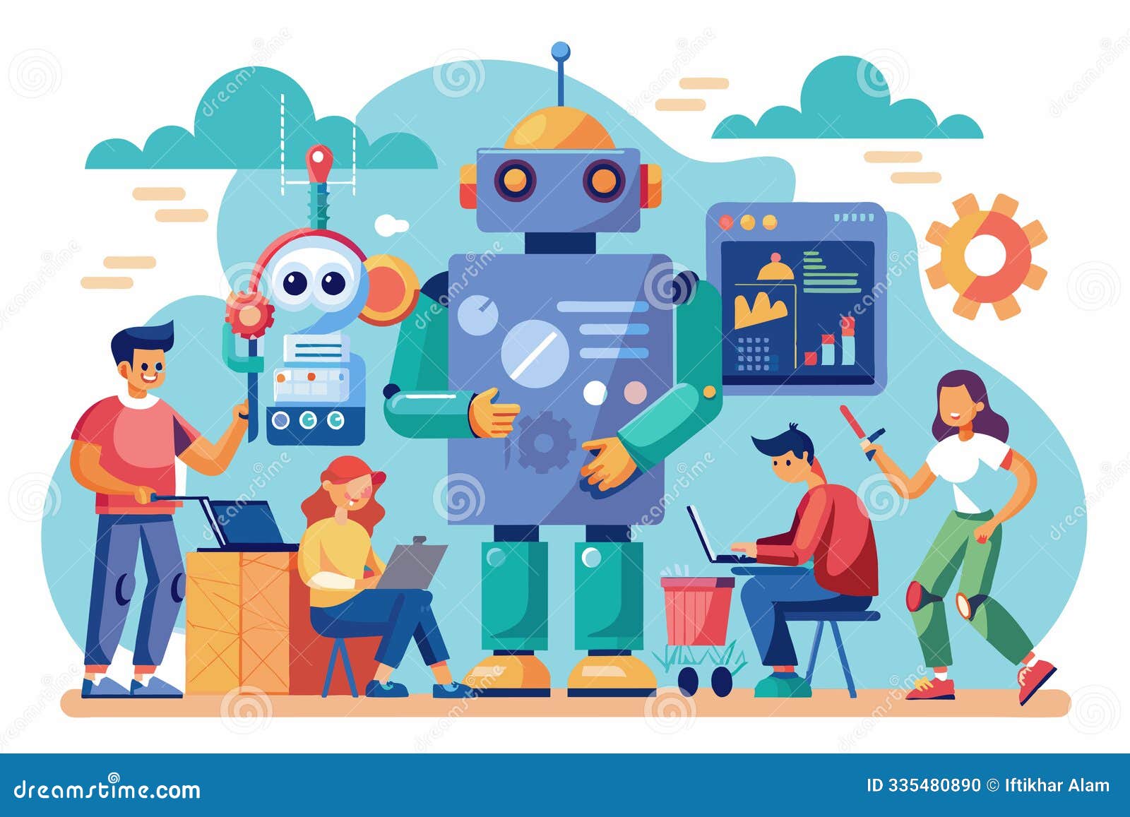 A Group of Individuals Collaborates To Create Customizable Robots Using ...