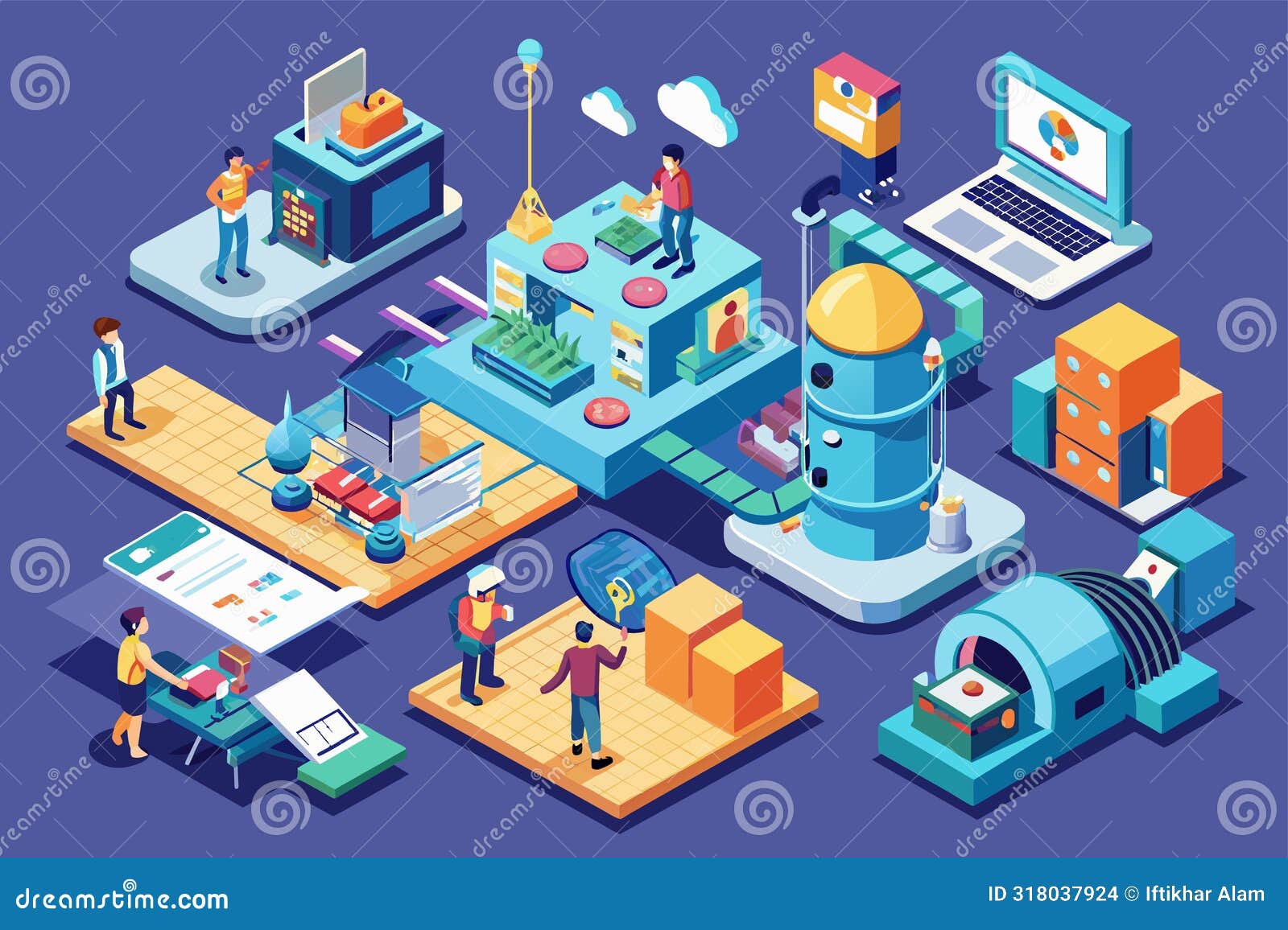 A Group of Individuals are Gathered Around a Machine, Examining and ...