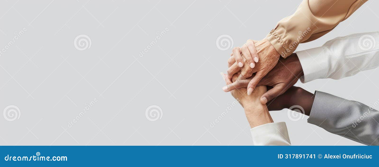 A Group of Individuals are Joining Hands in a Gesture of Unity Stock ...