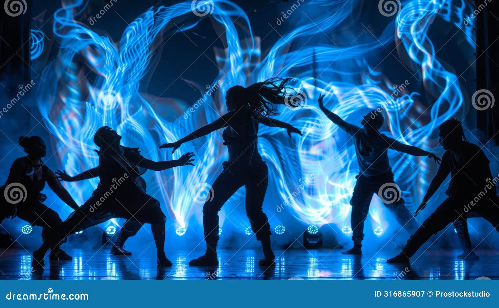 Group of People Dancing on Stage Stock Image - Image of group, dance ...