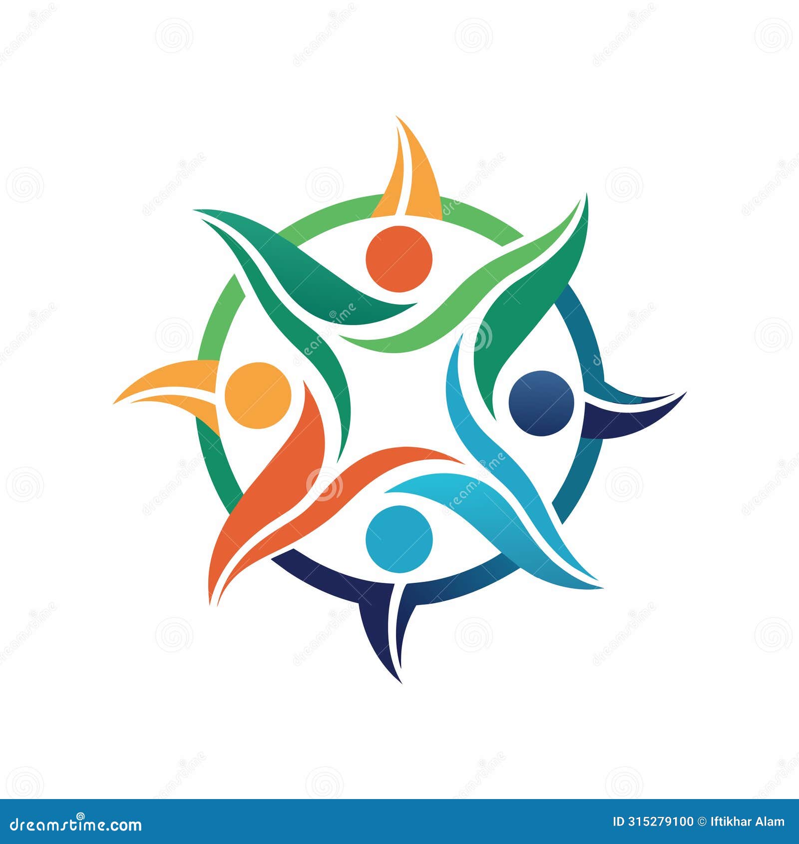 A Group of Individuals Standing in a Circle, Interlocking Hands ...