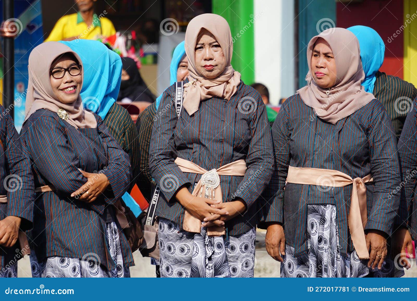 A Group Of Indonesian Women With Traditional Clothes Editorial Photo
