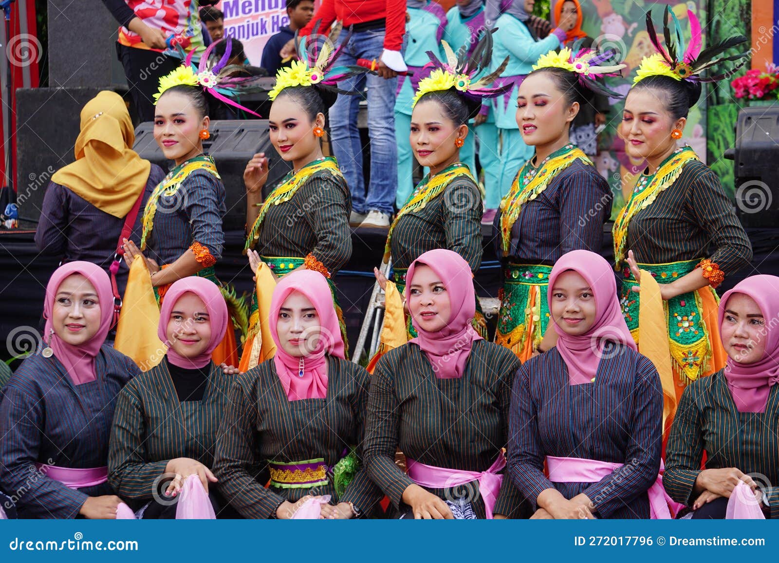 A Group Of Indonesian Women With Traditional Clothes Editorial Photo