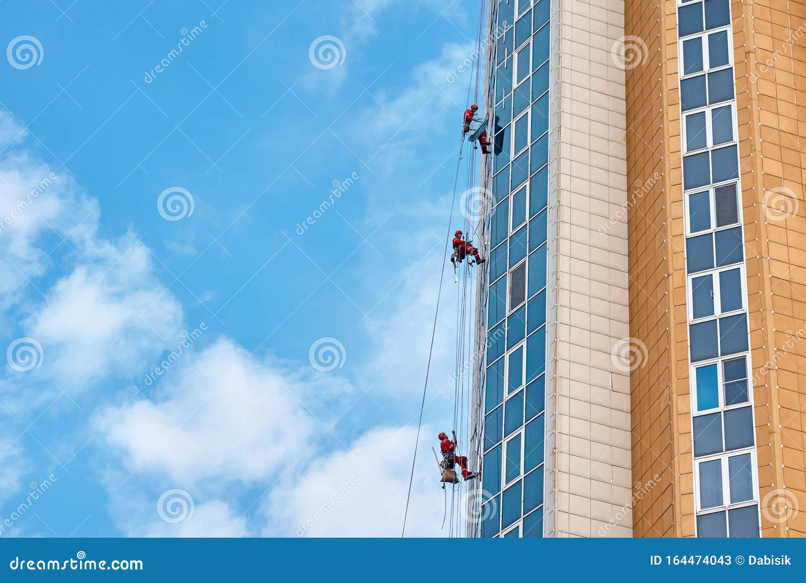 Group of Industrial Climber Work on a Modern Building Outdoor Editorial ...