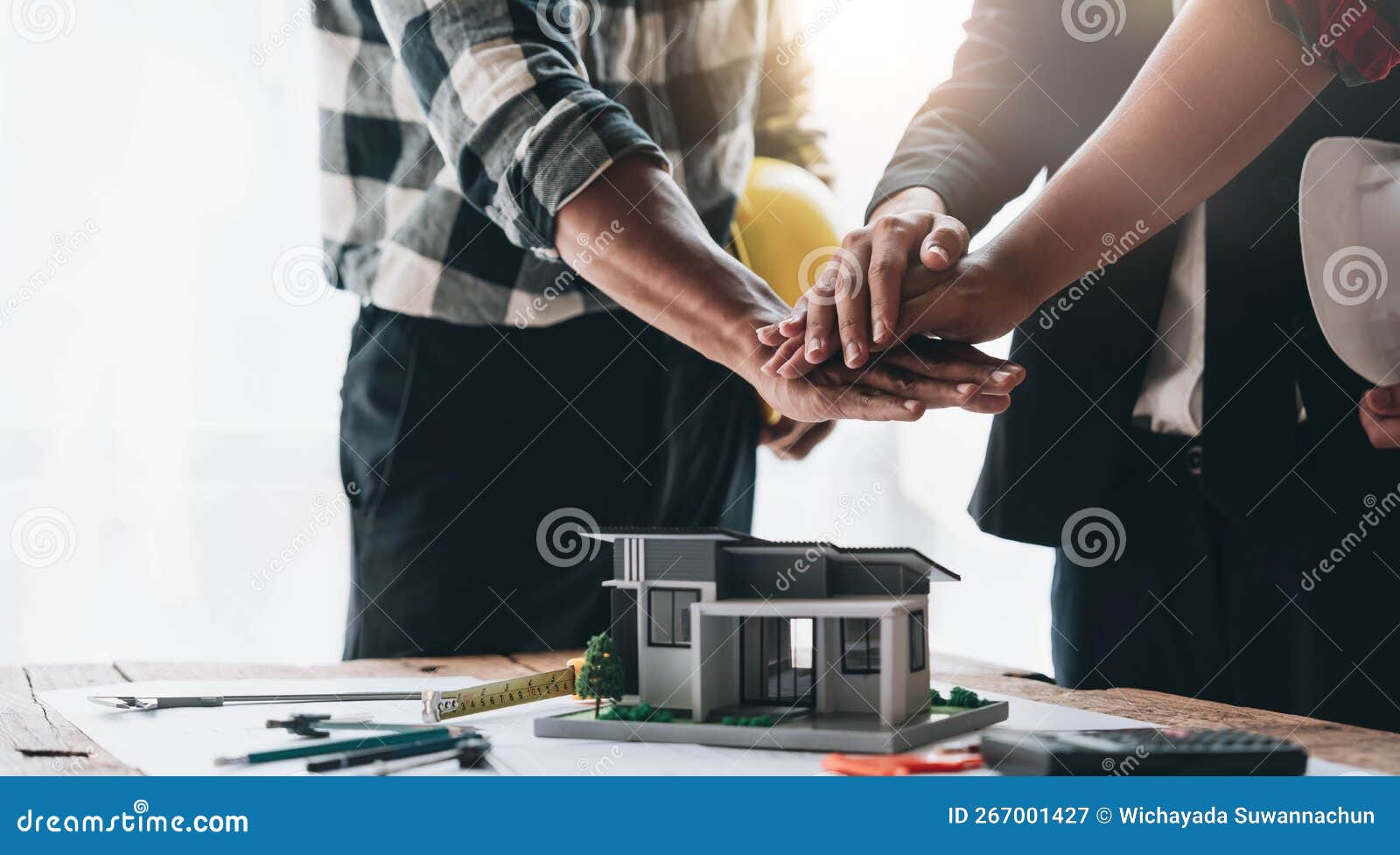 Group of Industrial Engineering Technicians, Male and Female Workers of ...