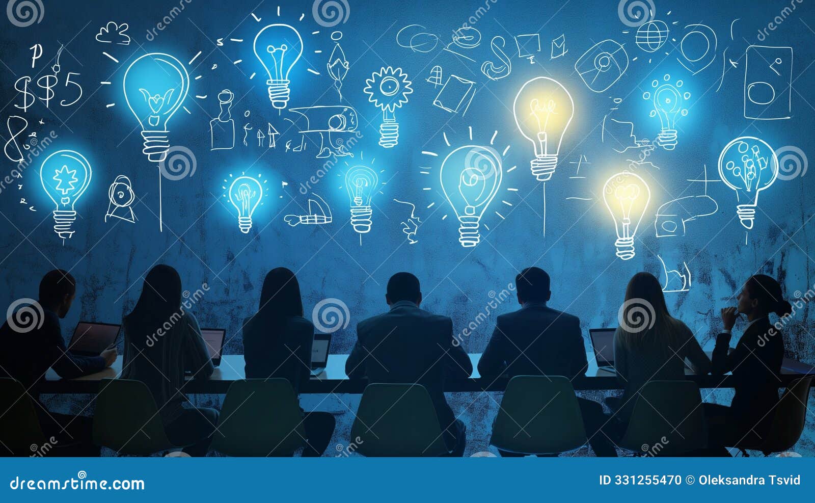 Group of Innovators Brainstorming Ideas for a Disruptive Technology ...