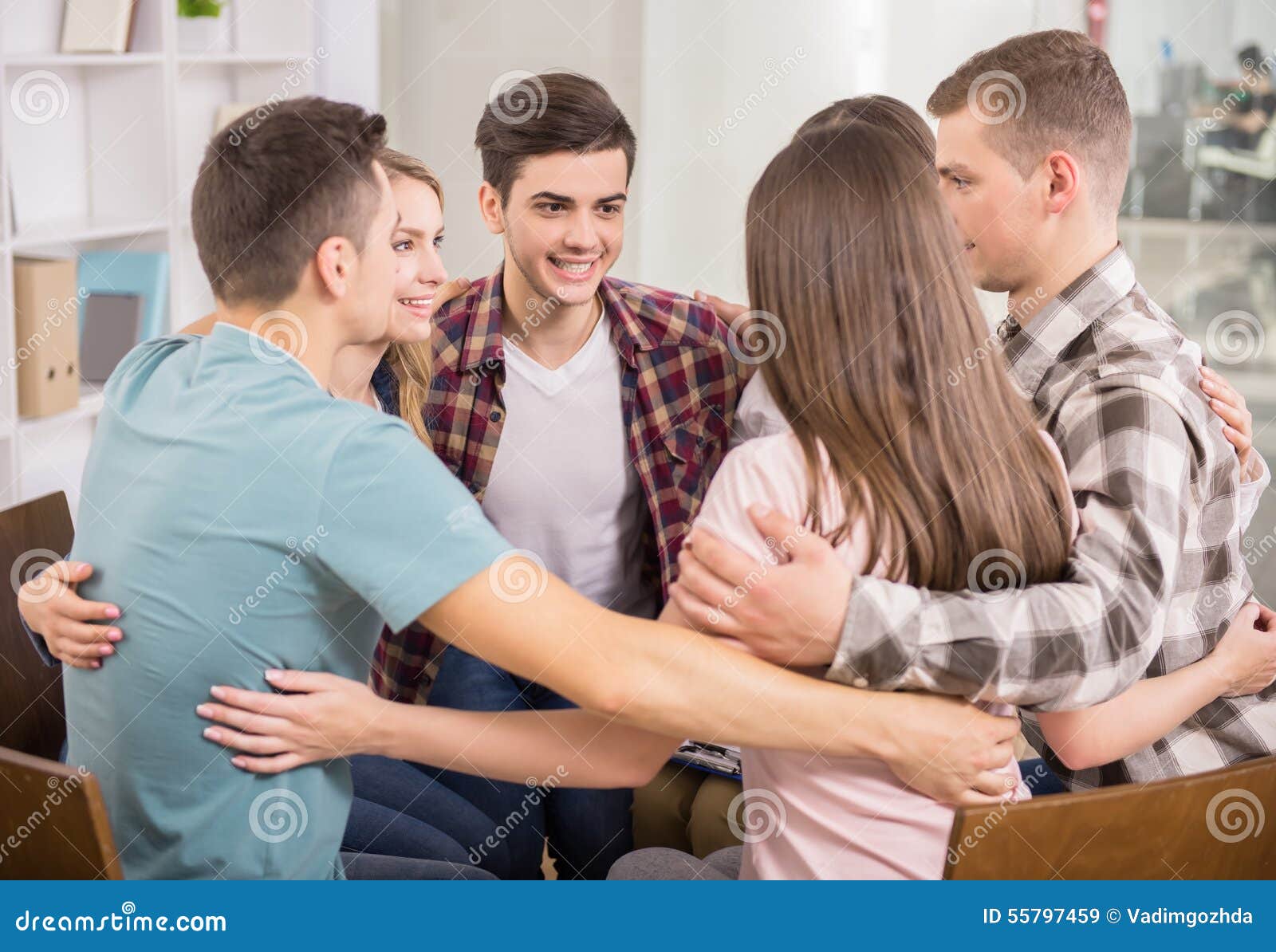 Group interaction stock image. Image of indoors, counselor - 55797459