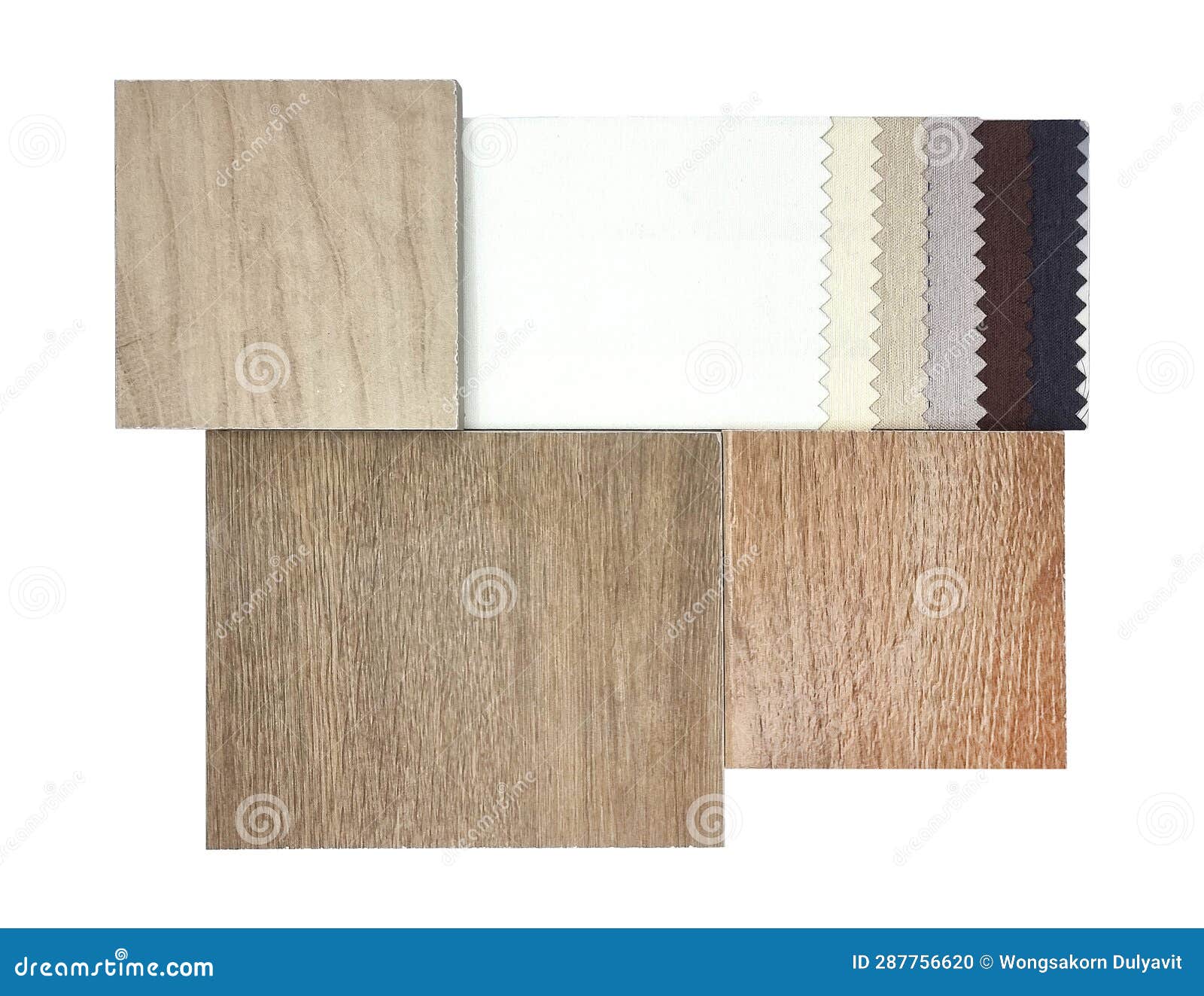 Group of Interior Material Samples for Selection Including Blackout ...