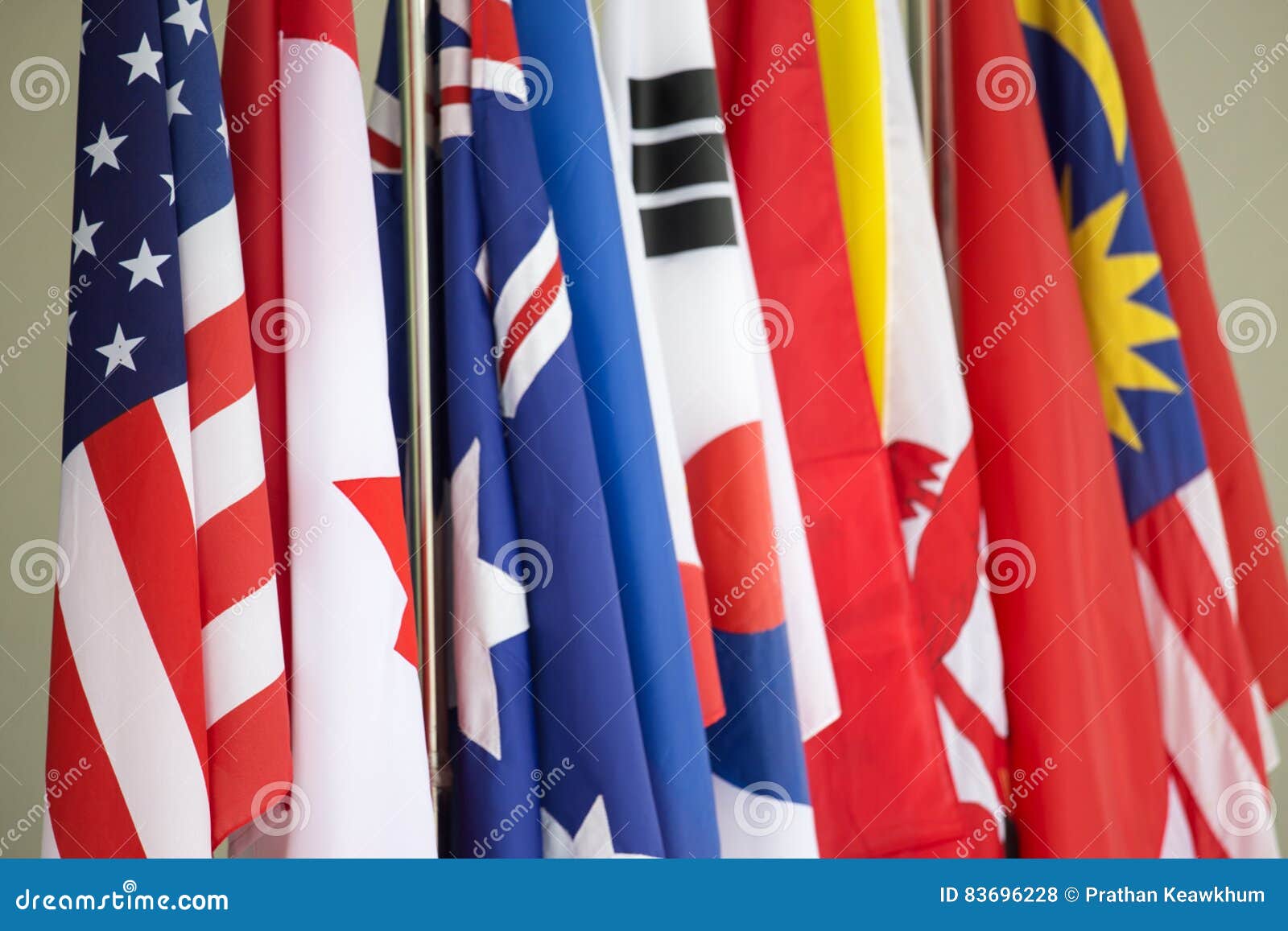 Group of International Flags Stock Photo - Image of convention, peace ...